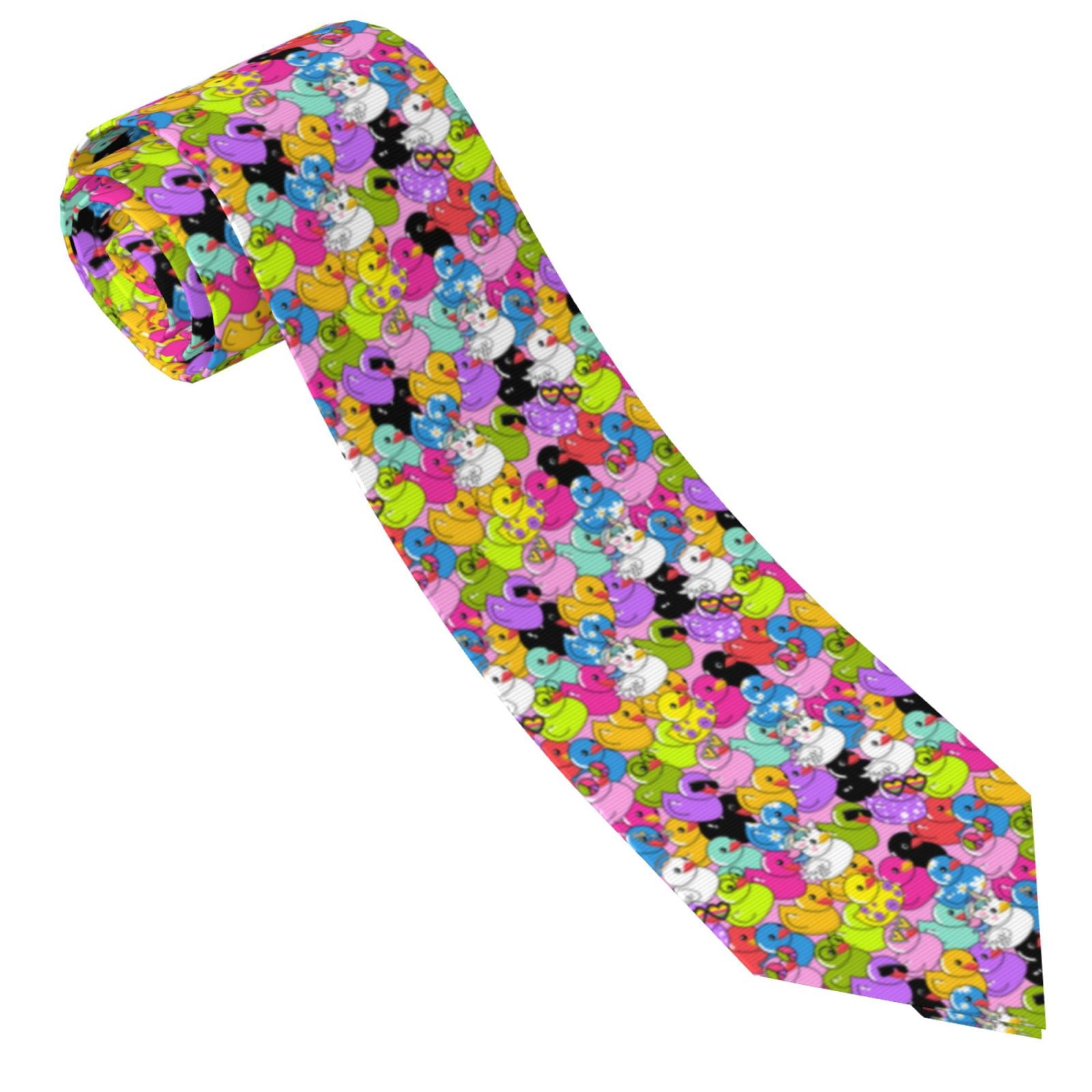 Ties for Men - Funny Cartoon Cute Duck Colorful Mens Ties Neck Ties ...