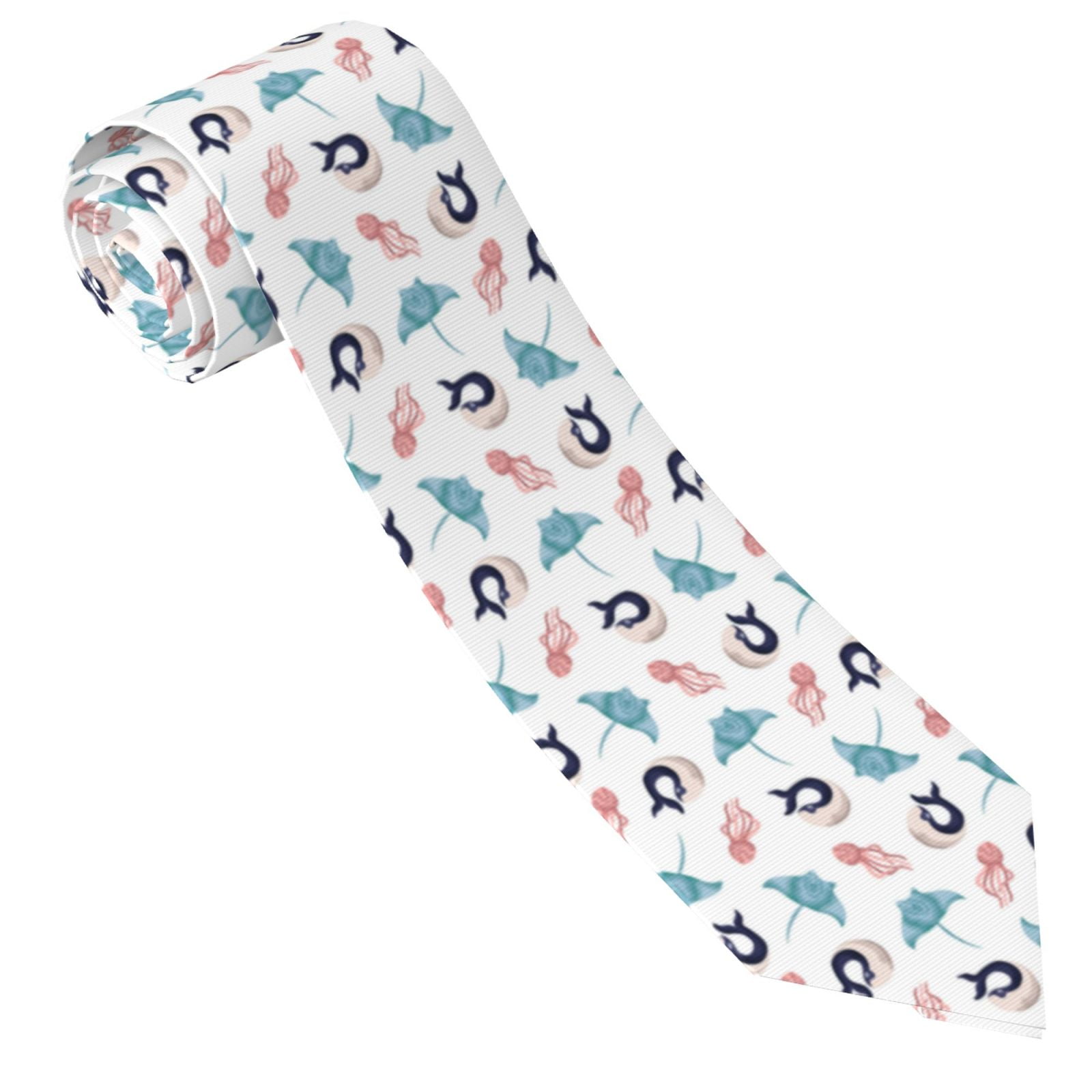 Ties for Men - Jellyfish Devilfish Whale Mens Ties Neck Ties Mens ...