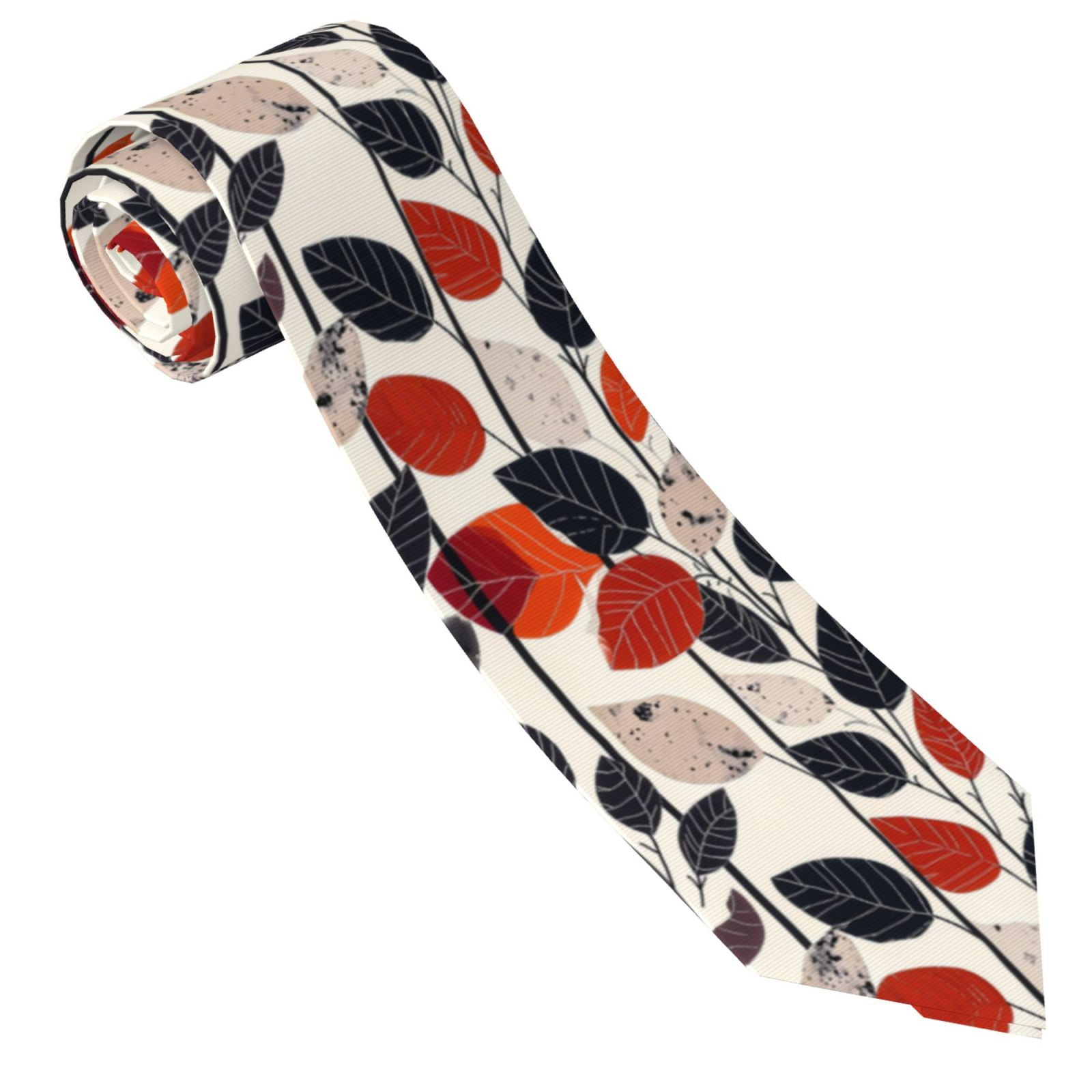 Ties for Men - Modern Abstract Leaf Pattern Mens Ties Neck Ties Mens ...