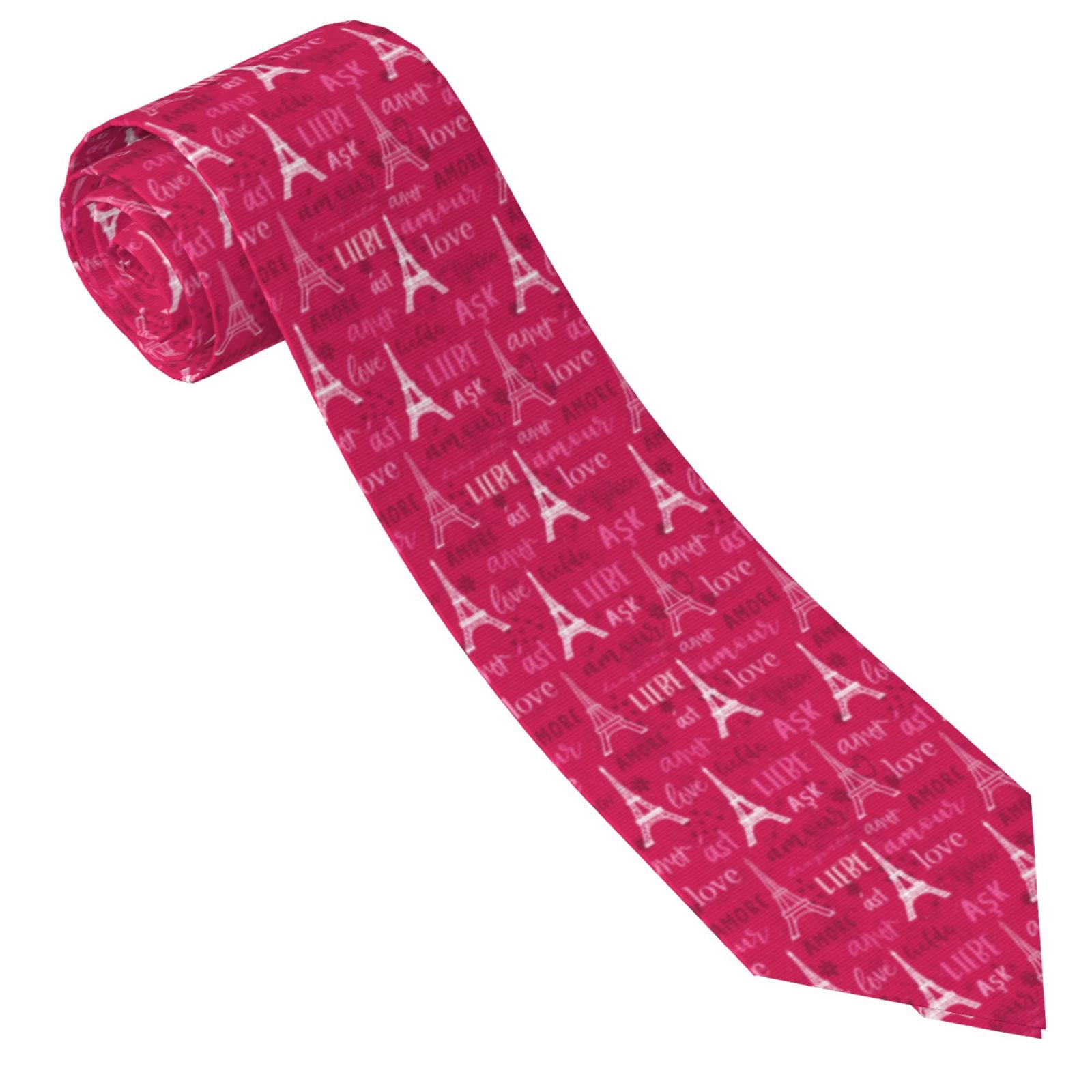 Ties for Men - red Tower love Formal Necktie Mens Ties Print Tie Great ...
