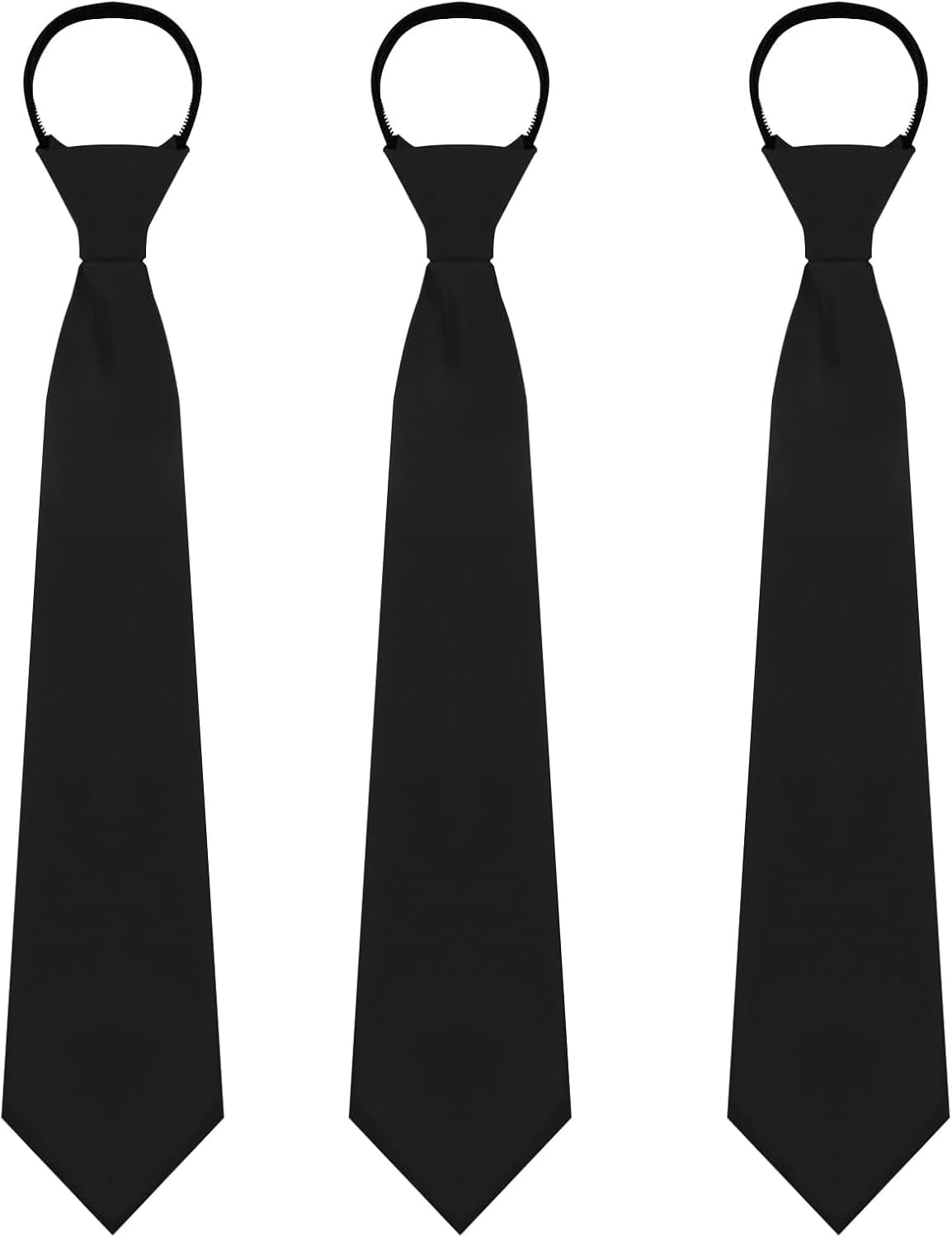 Ties for Women, Pretied Zipper Tie Girls/Boys Adjustable Neckties for ...