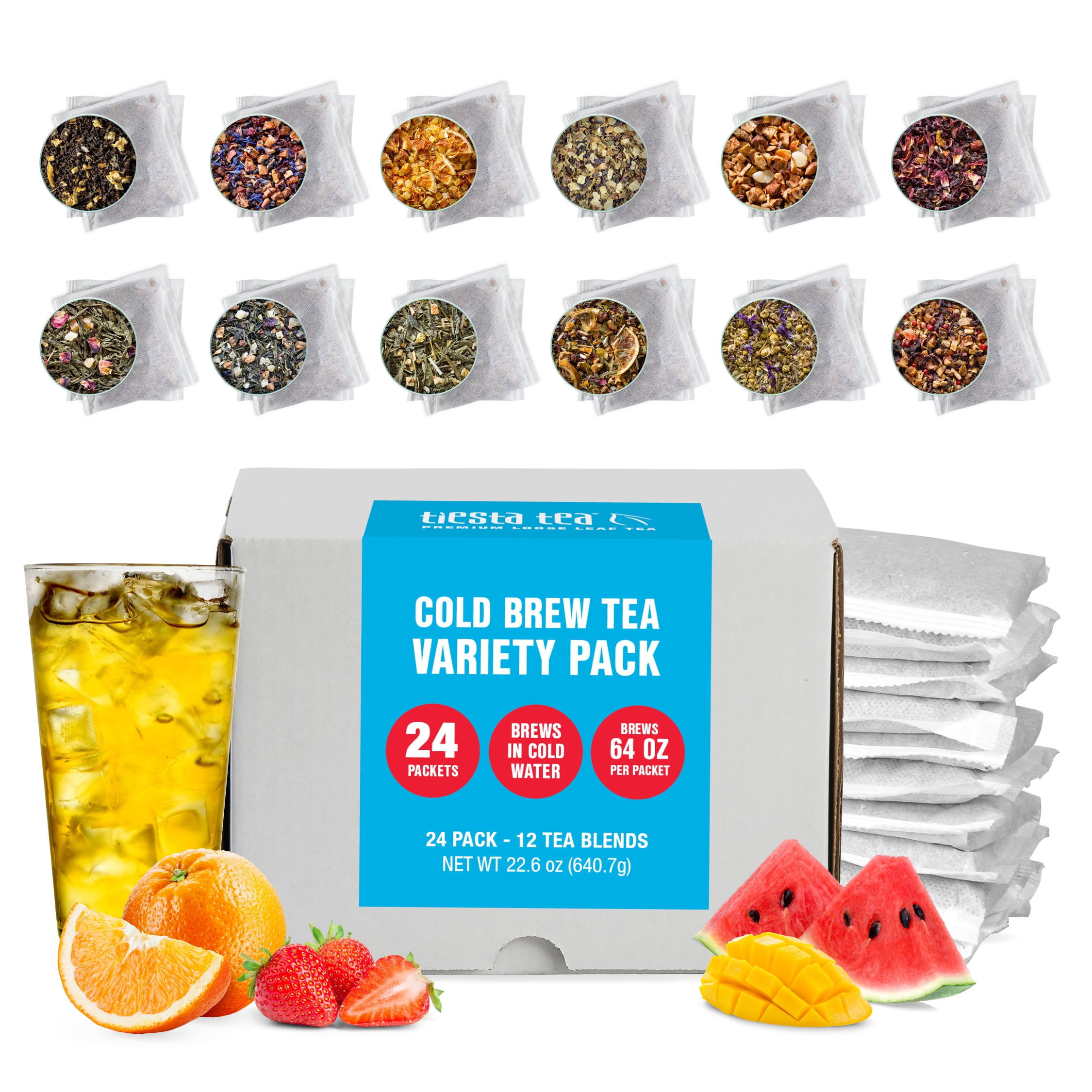 Tiesta Tea - 24 Pack Cold Brew Tea Variety, Premium Loose Leaf Iced Tea ...