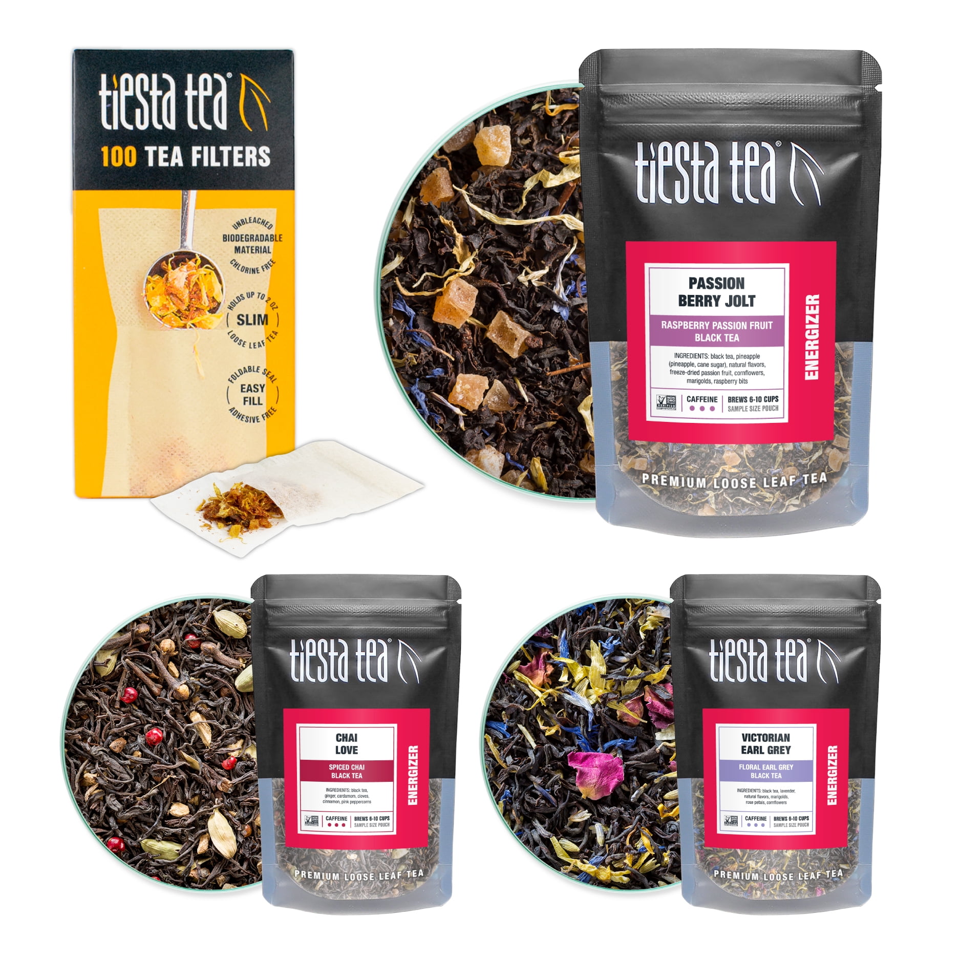 Tiesta Tea - Black Tea Starter Kit, Premium Loose Leaf Black Tea Gift ...