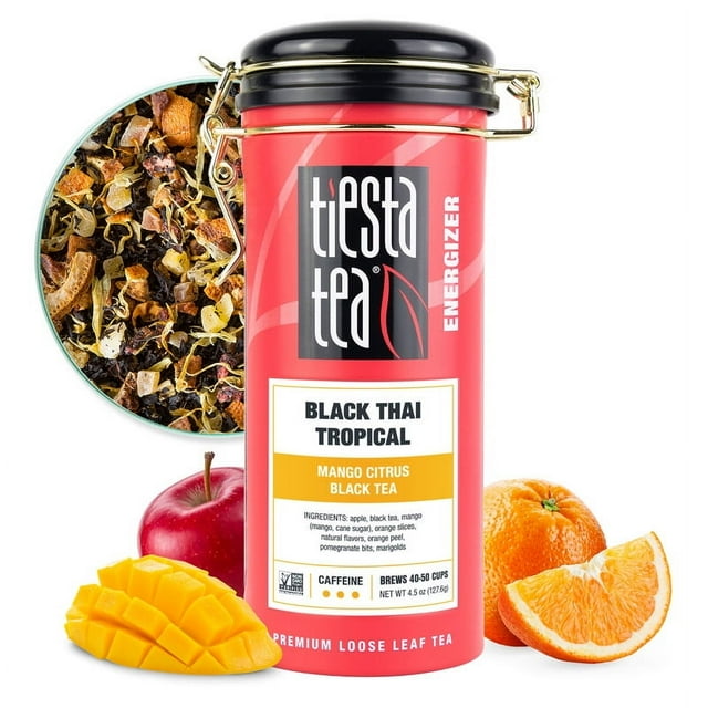 Tiesta Tea - Black Thai Tropical, Energizer Loose Leaf Black Tea, High ...