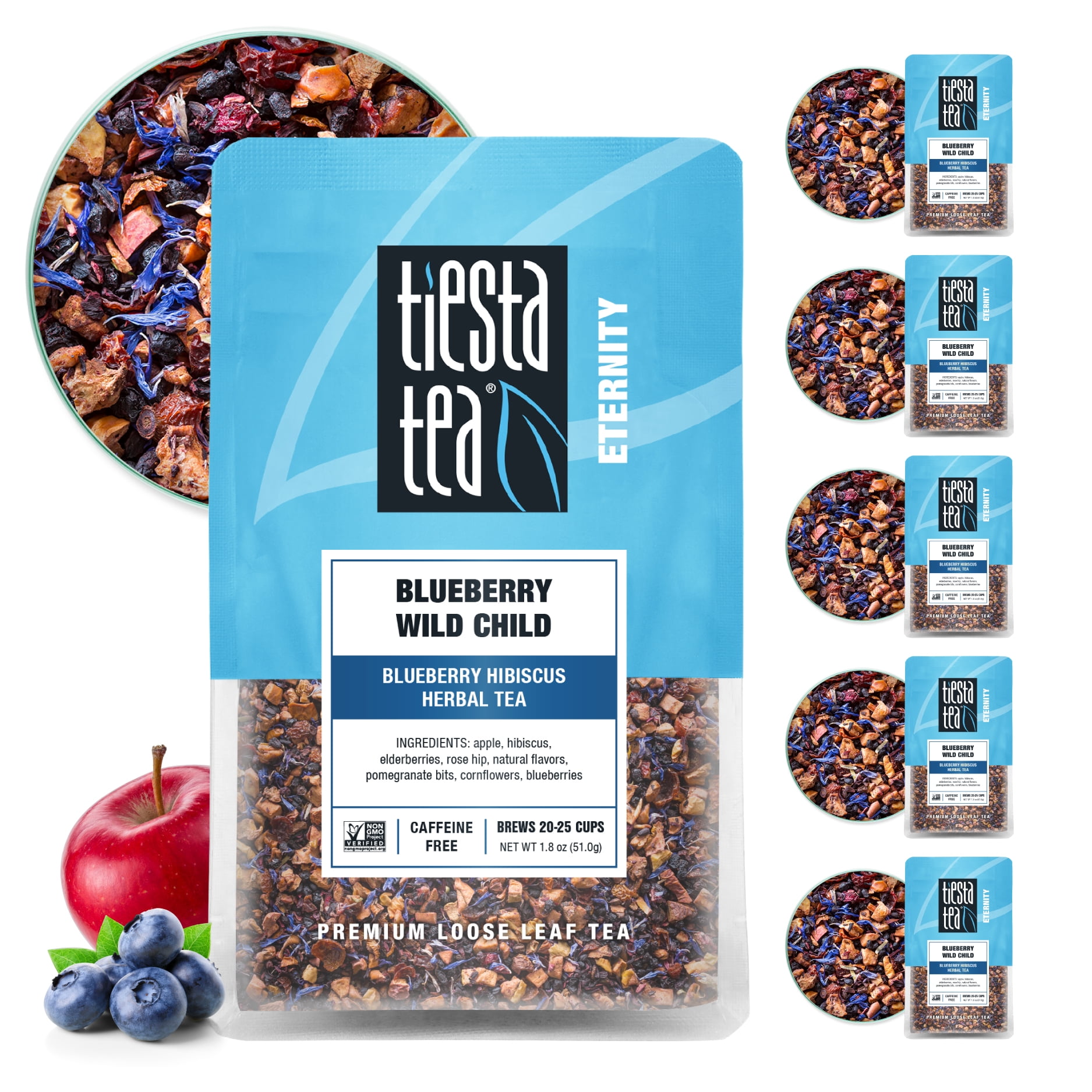 Tiesta Tea - Blueberry Wild Child, Eternity Loose Leaf Fruit Tea ...