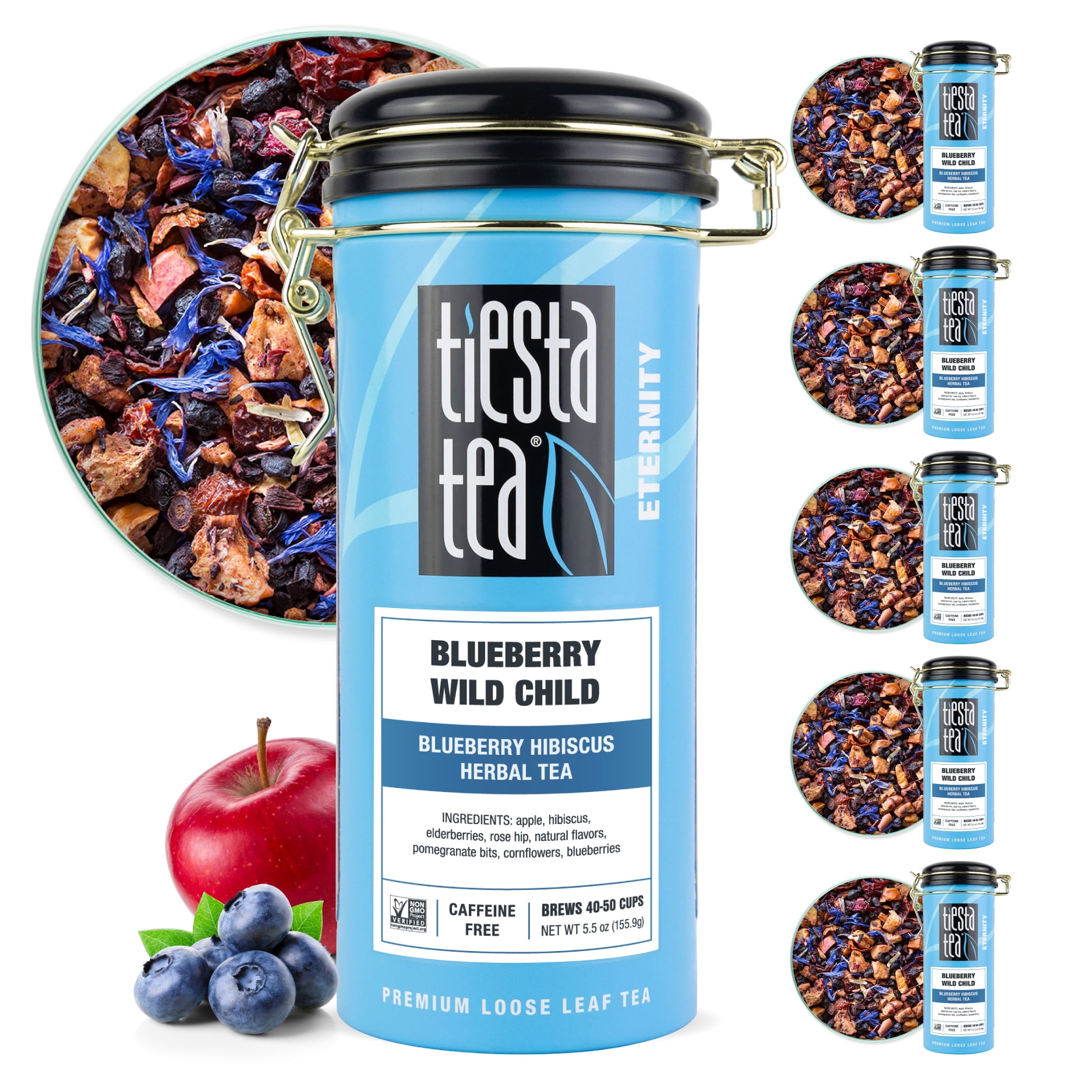 Tiesta Tea - Blueberry Wild Child, Eternity Loose Leaf Fruit Tea ...