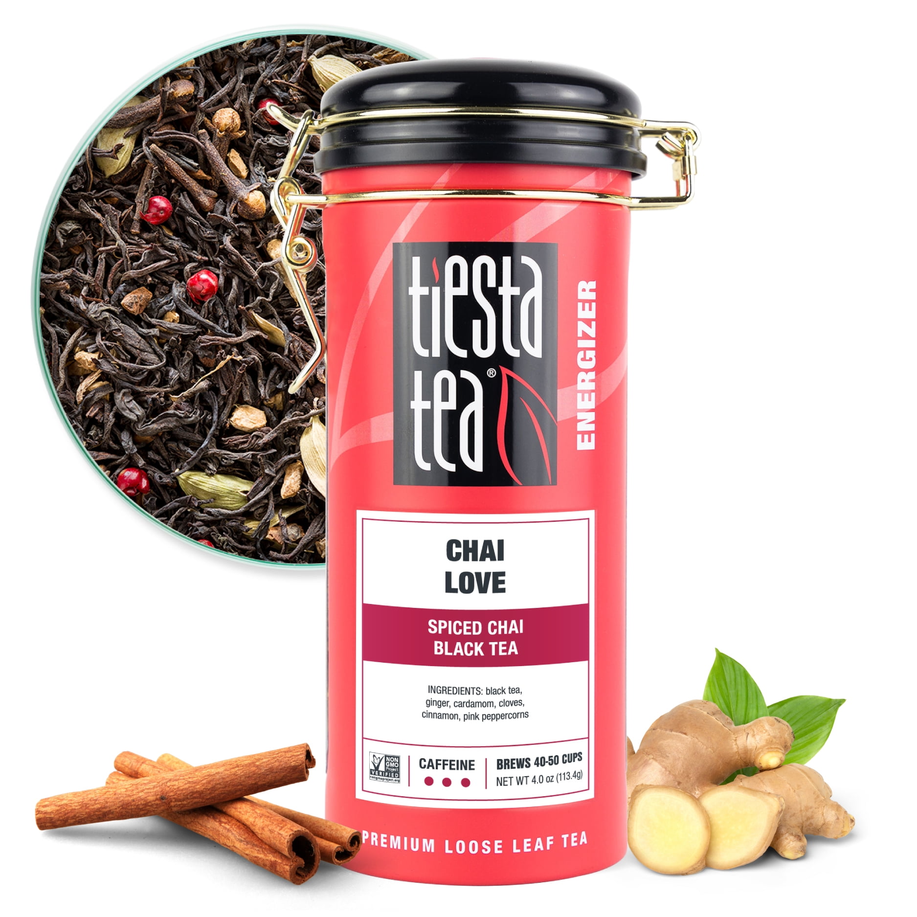 Tiesta Tea - Chai Love, Energizer Loose Leaf Black Tea, High Caffeine ...
