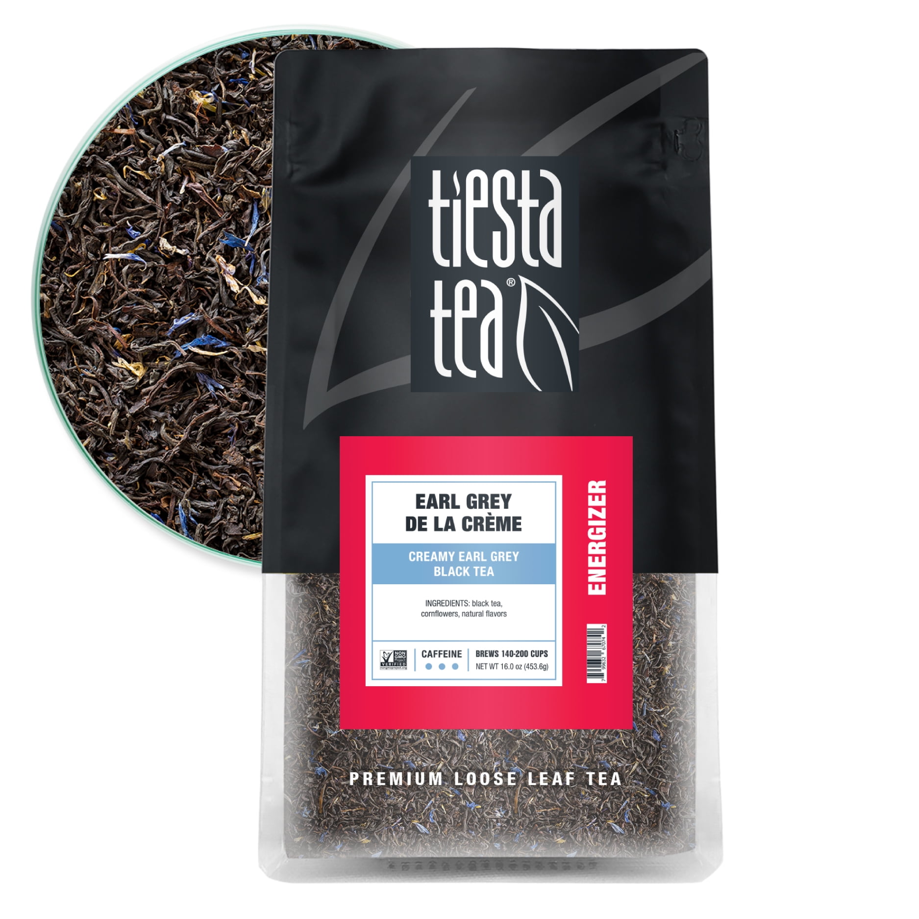 Tiesta Tea - Earl Grey de la Crème, Energizer Loose Leaf Black Tea, High Caffeine, GMO-Free ...