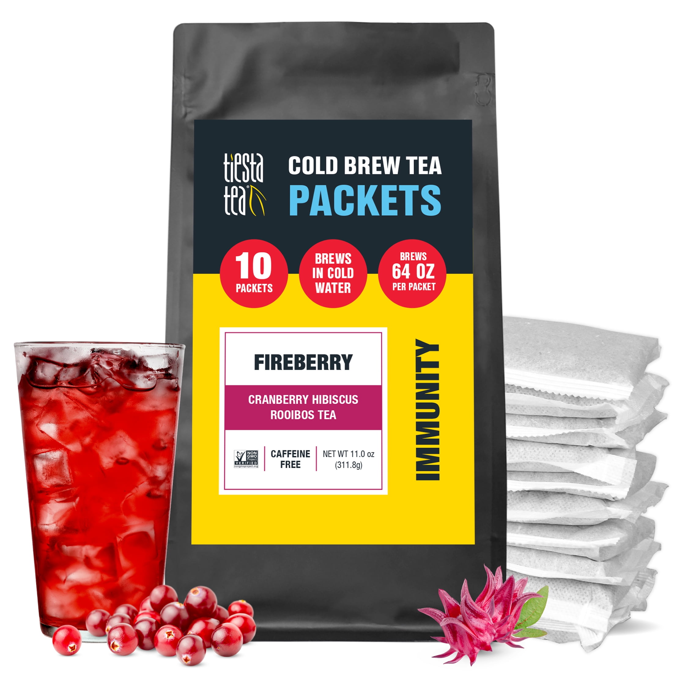 Tiesta Tea - Fireberry Cold Brew Tea, Immunity Loose Leaf Tea ...