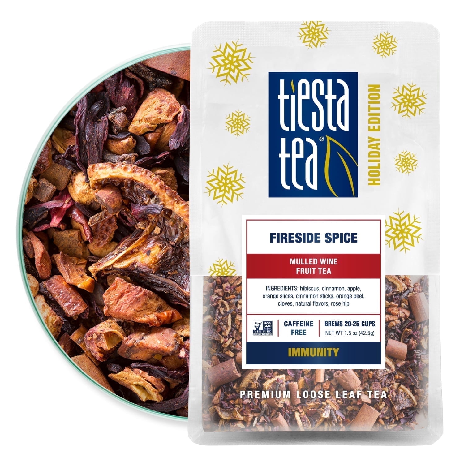 Tiesta Tea - Fireside Spice, Immunity Loose Leaf Herbal Tea, Caffeine ...