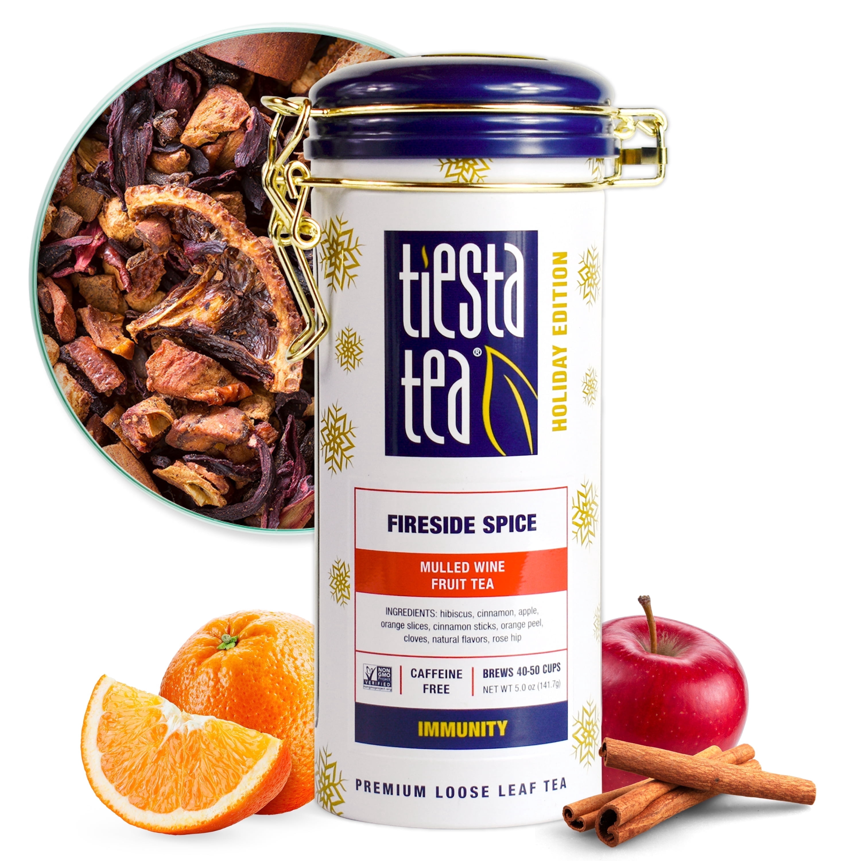 Tiesta Tea Fireside Spice Immunity Blend Loose Leaf Herbal Tea ...