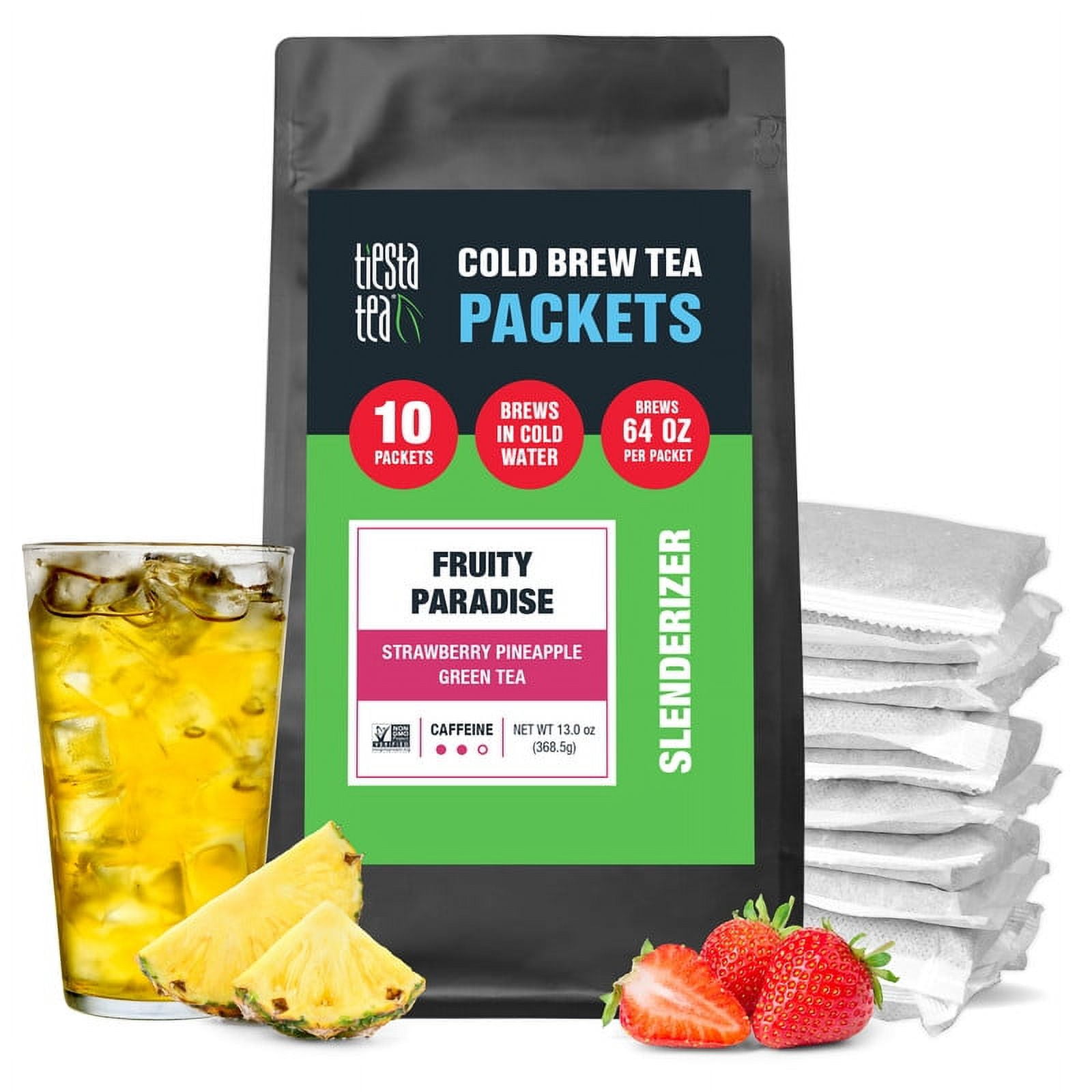 Tiesta Tea - Fruity Paradise Cold Brew Tea, Strawberry Pineapple Green ...