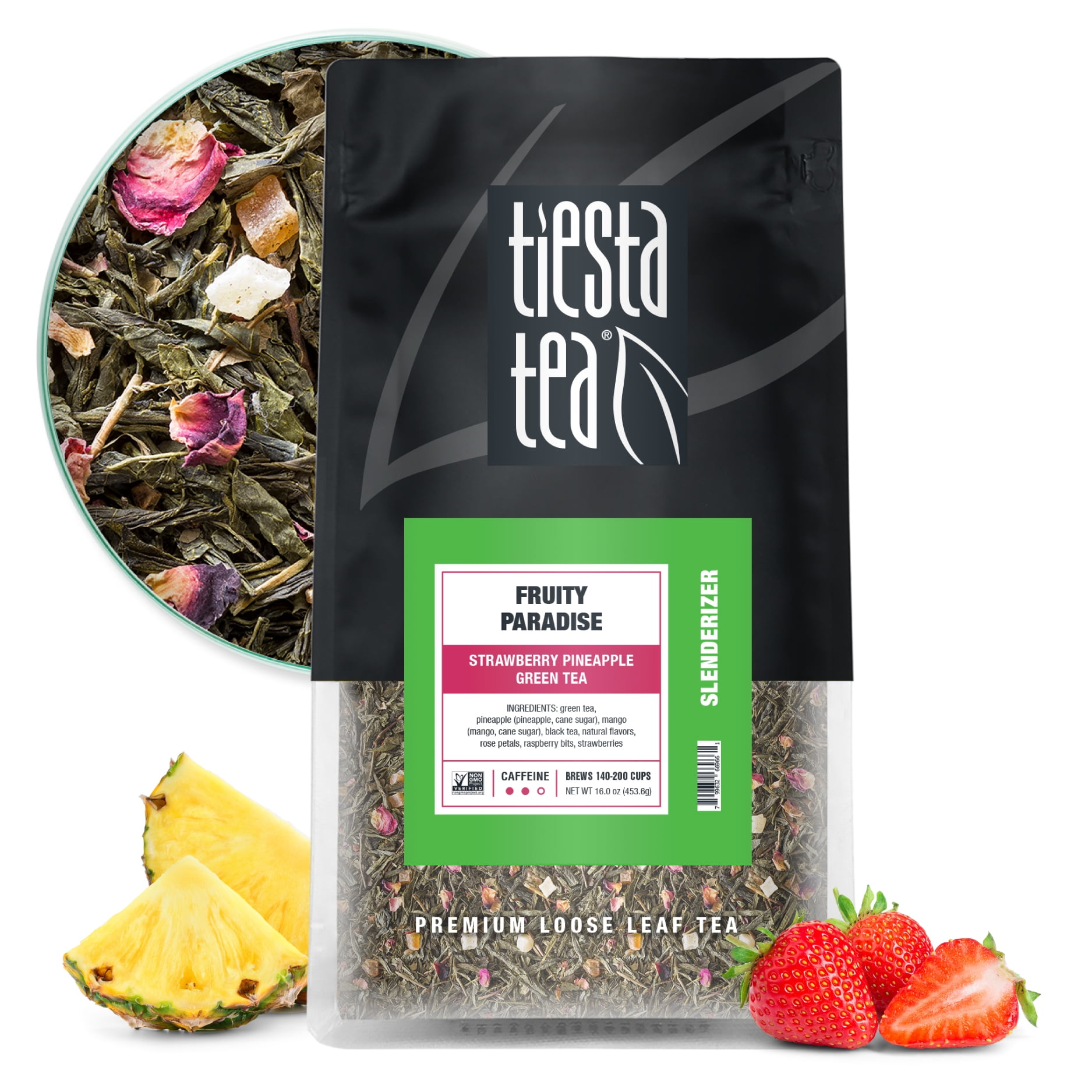 Tiesta Tea - Fruity Paradise, Slenderizer Loose Leaf Green Tea ...