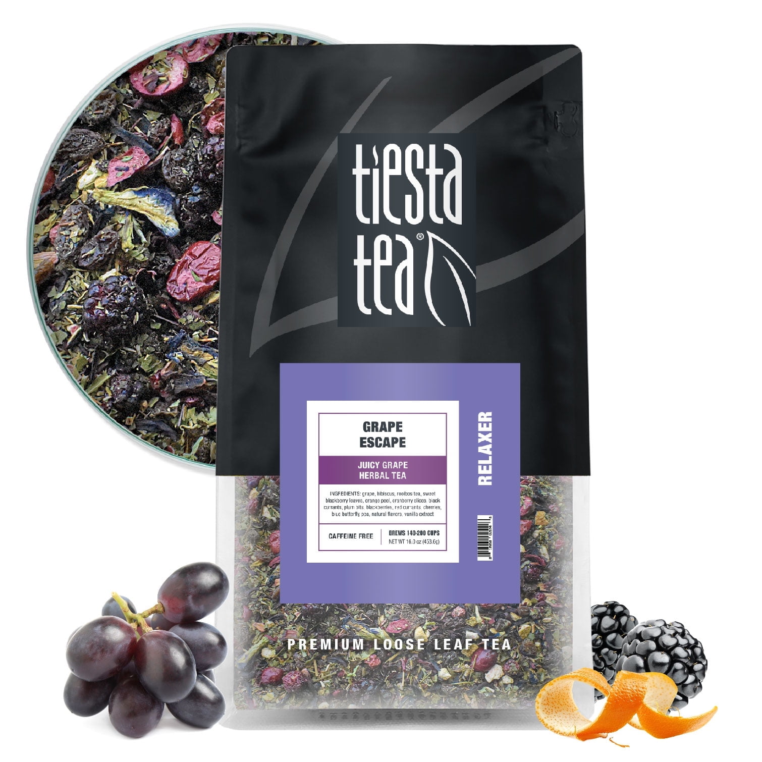 Tiesta Tea - Grape Escape - Juicy Grape Herbal Tea - Loose Leaf Tea ...