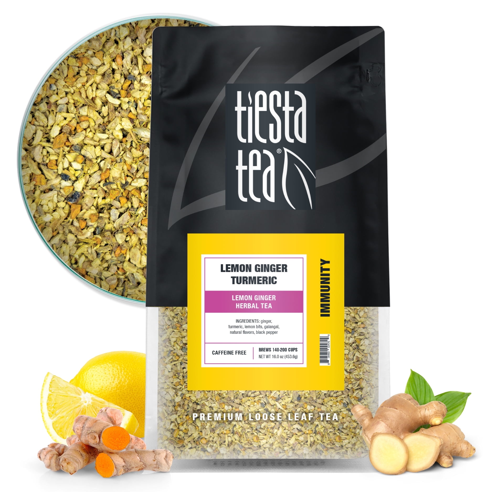 Tiesta Tea - Lemon Ginger Turmeric, Immunity Loose leaf Tea, Lemon ...