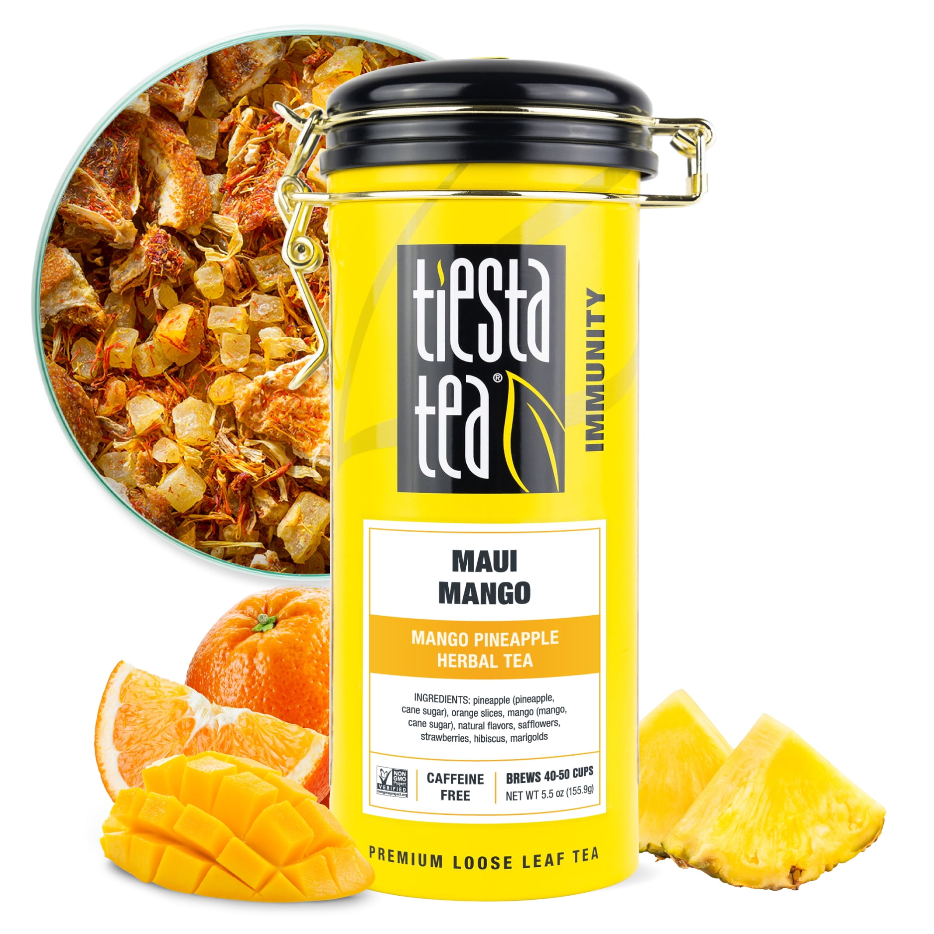 Tiesta Tea - Maui Mango, Immunity Loose Leaf Fruit Tea, Mango Pineapple ...