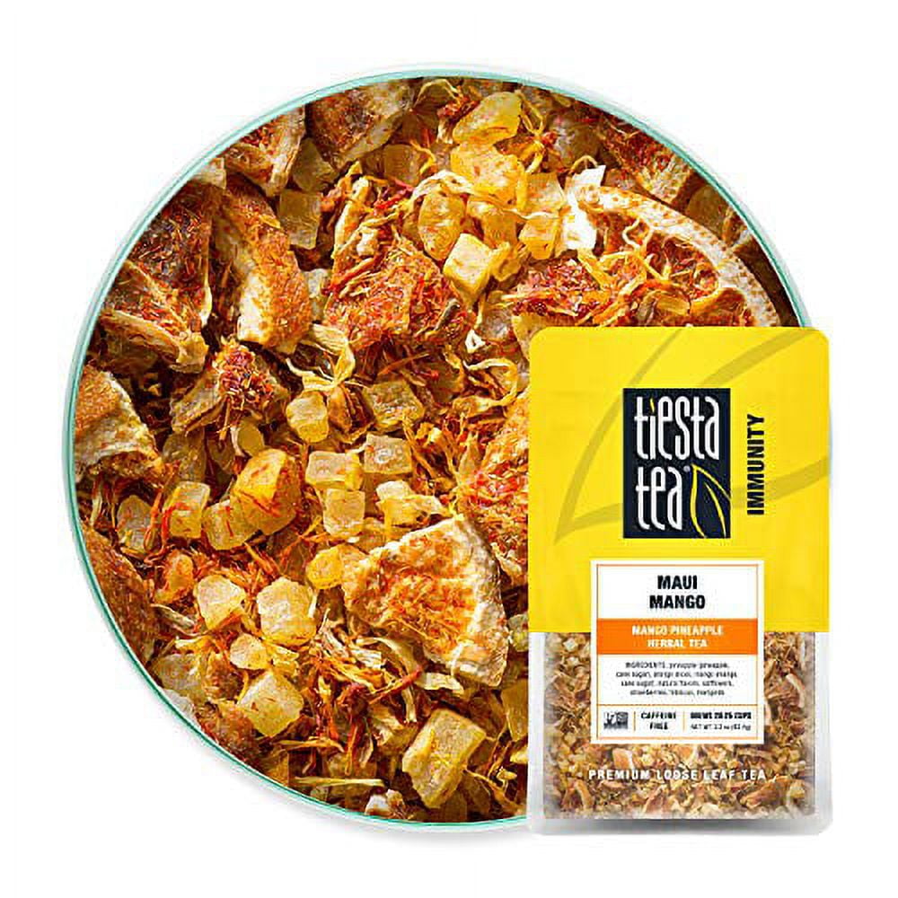 Tiesta Tea - Maui Mango, Loose Leaf Mango Pineapple Herbal Tea, Non ...