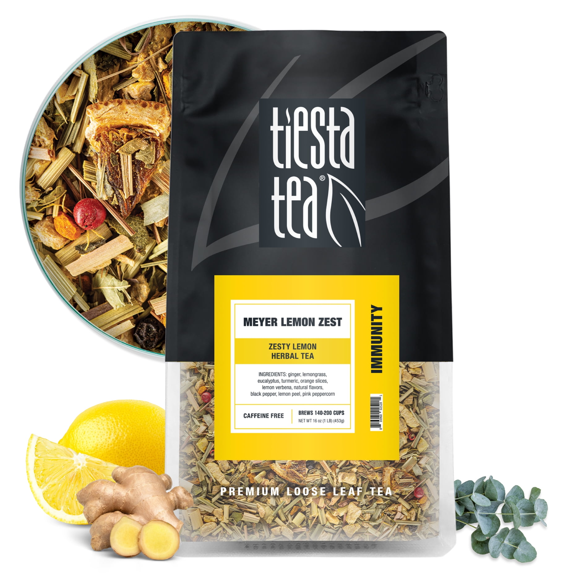 Tiesta Tea - Meyer Lemon Zest, Immunity Loose Leaf Tea Blend, Zesty ...