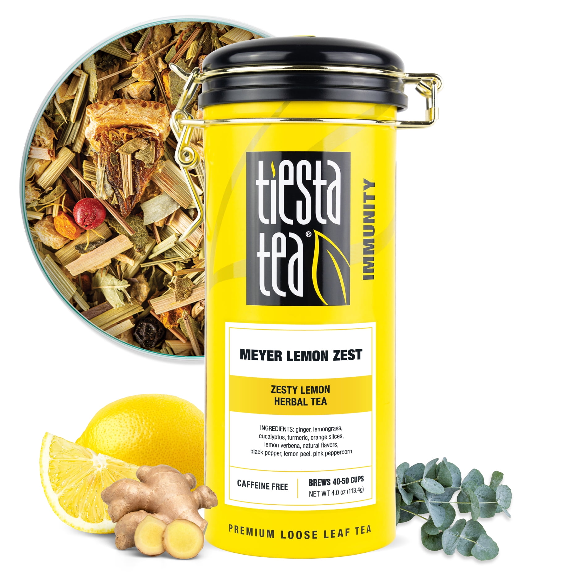 Tiesta Tea - Meyer Lemon Zest, Immunity Loose Leaf Tea, Zesty Lemon Herbal Tea,Caffeine Free ...