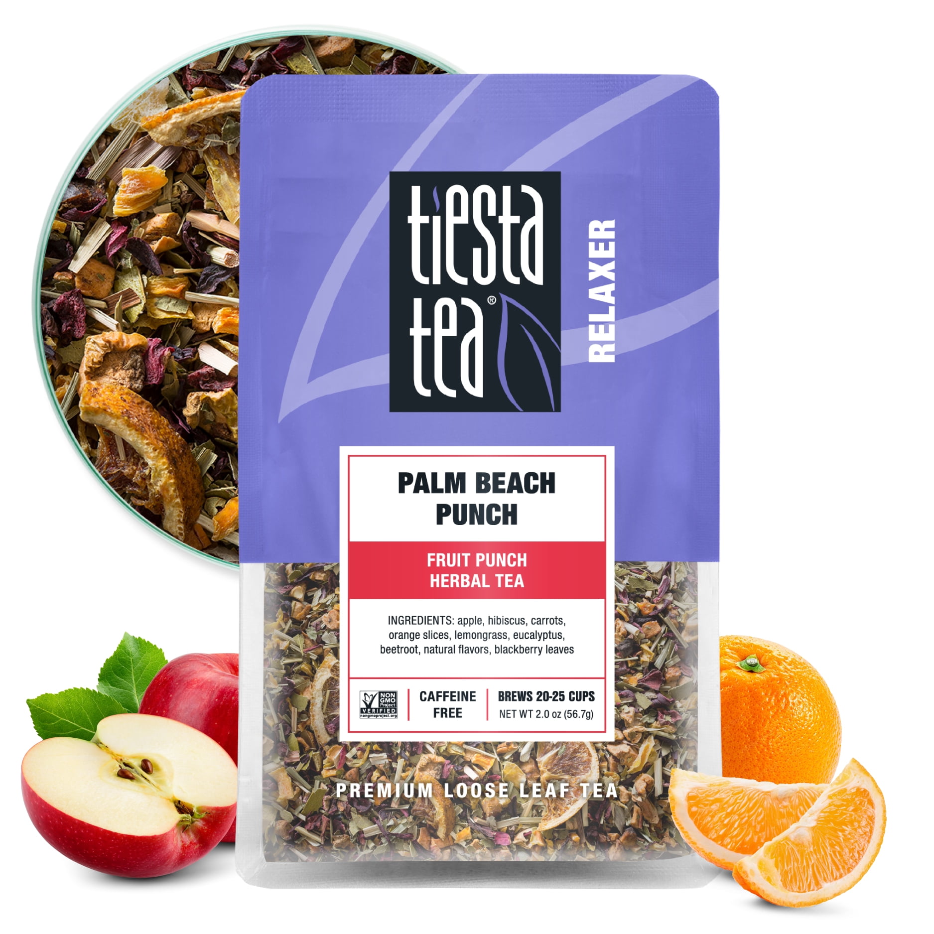Tiesta Tea - Palm Beach Punch, Relaxer Blend Loose Leaf Herbal Tea ...