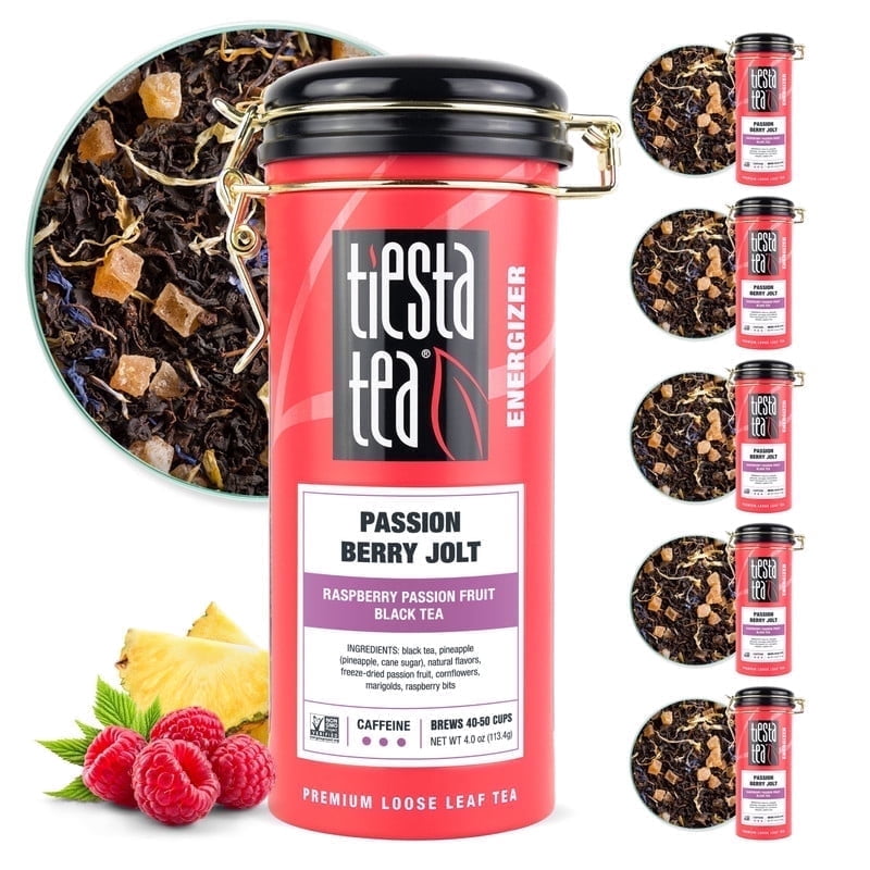 Tiesta Tea - Passion Berry Jolt, Energizer Loose Leaf Black Tea, High ...