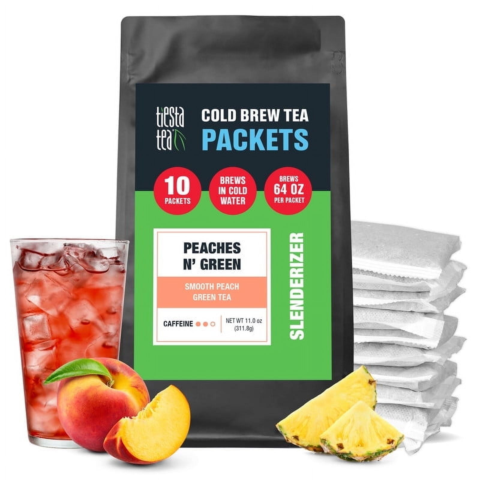 Tiesta Tea - Peaches N´ Green Cold Brew Tea, Smooth Peach Green Tea, Premium Loose Leaf Iced Tea ...