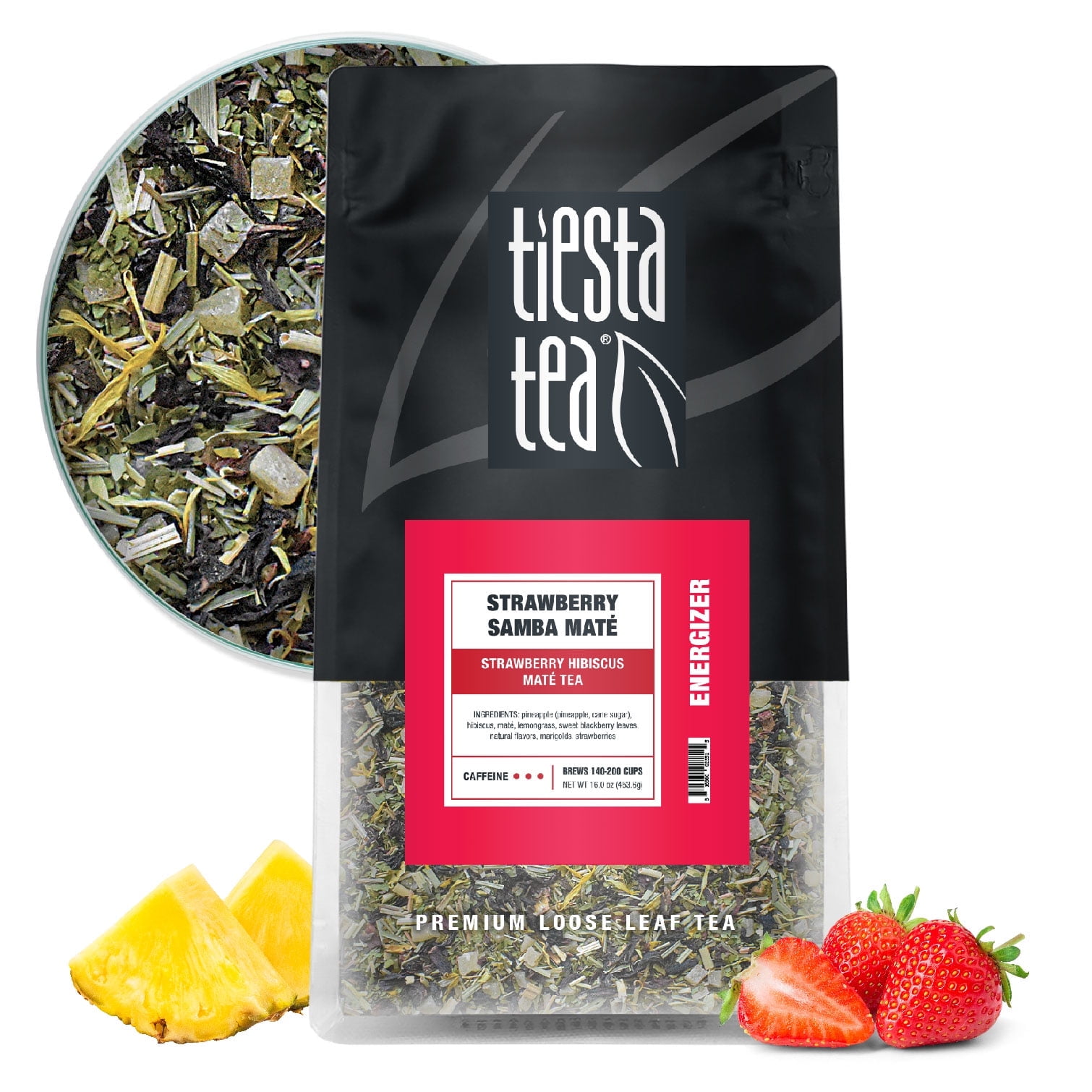 Tiesta Tea - Strawberry Samba Mate - Strawberry Hibiscus Mate Tea - Loose Leaf Tea Blend - High ...