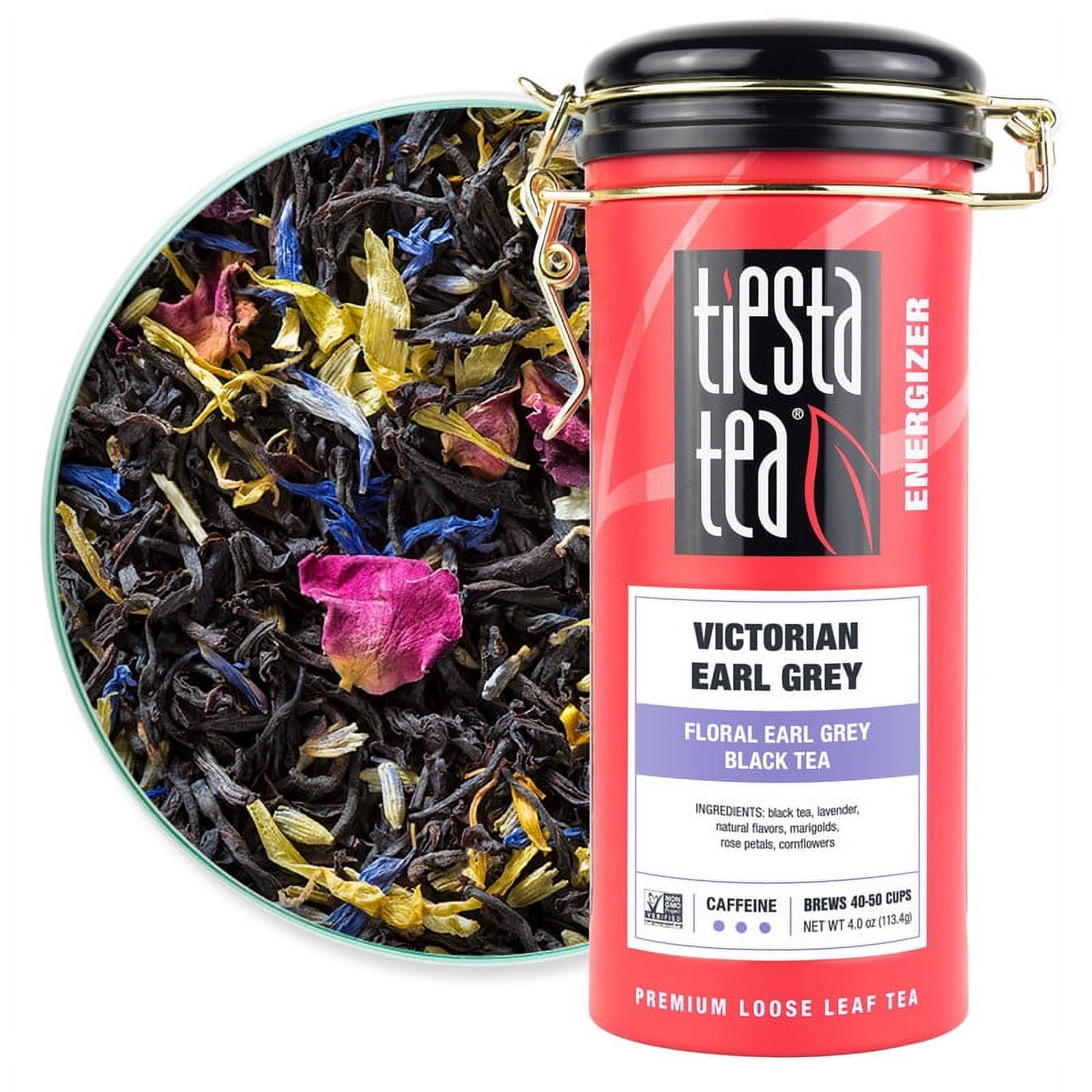 Tiesta Tea - Victorian Earl Grey, Energizer Loose Leaf Black Tea, High ...