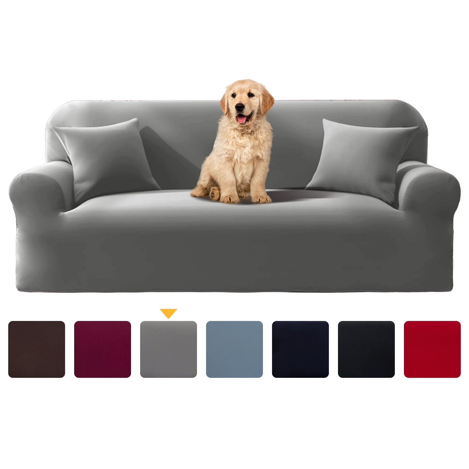 YEAHOME Stretch Sofa Slipcover with Pillow Case 1-Piece Sofa Cover ...