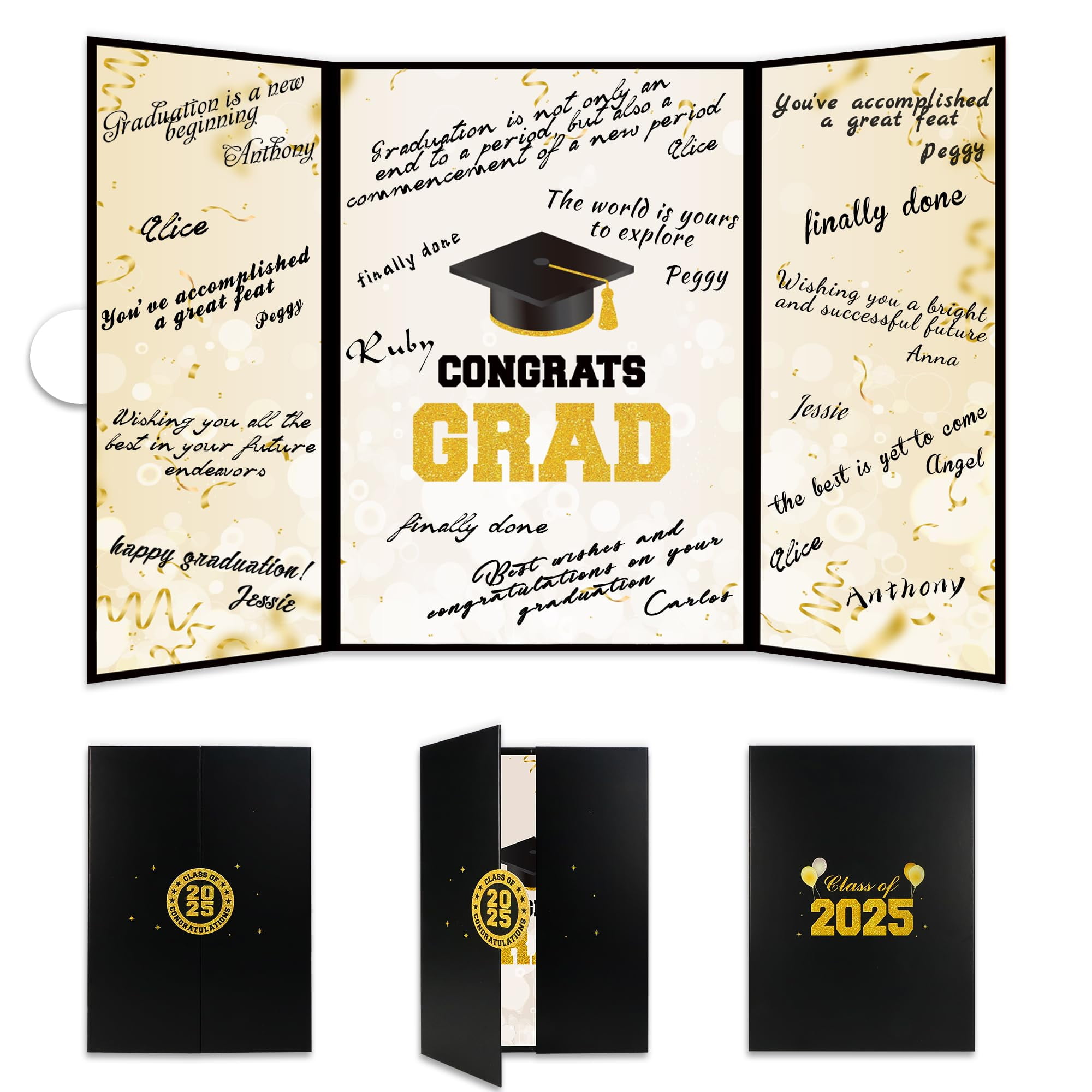 Tifeson 2025 Graduation Party Decorations - Black Gold Class of 2025 ...