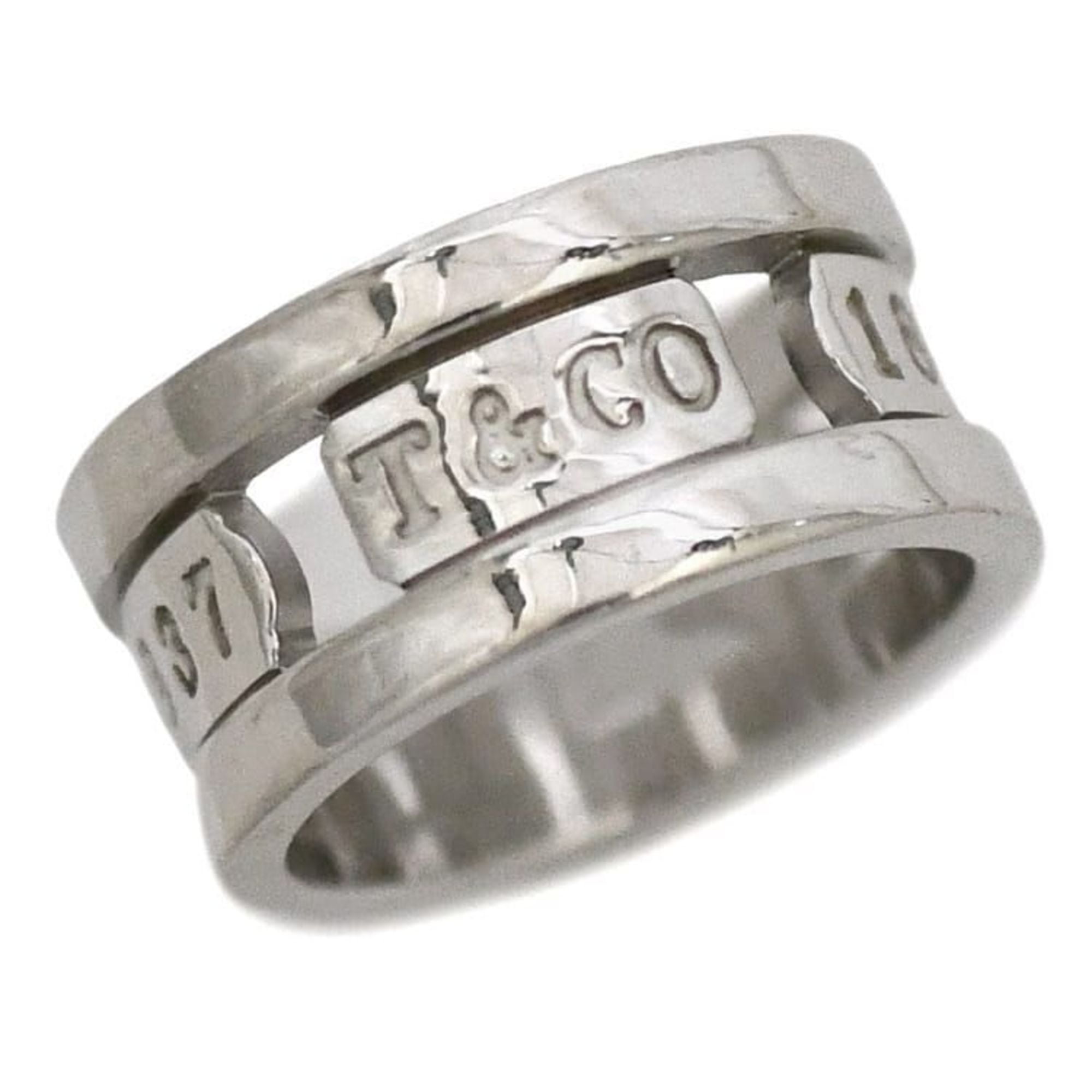 Pre-Owned Tiffany Element Ring ec-21992 Silver 1837 JP9 Ag 925 SILVER TIFFANY&Co.... (Good ...