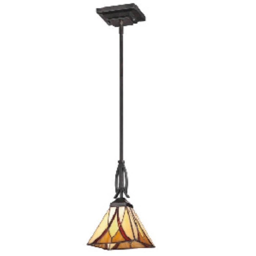 Tiffany Mission Style Pendant Light in Valiant Bronze with Empire ...
