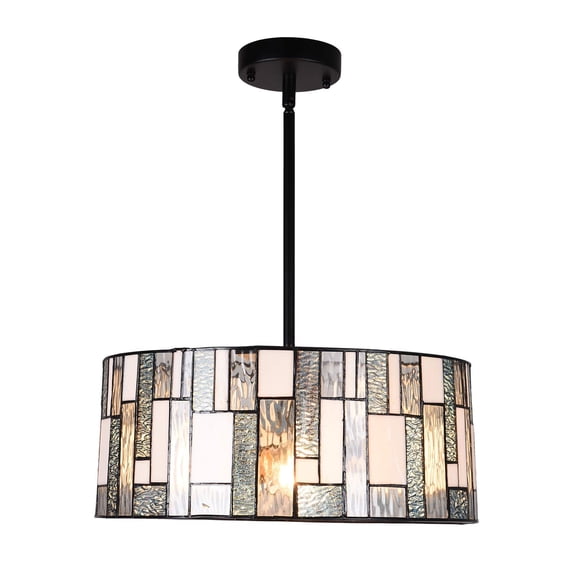 Tiffany Stained Glass Hanging Lamp, Pendant Light for Living Room with ...