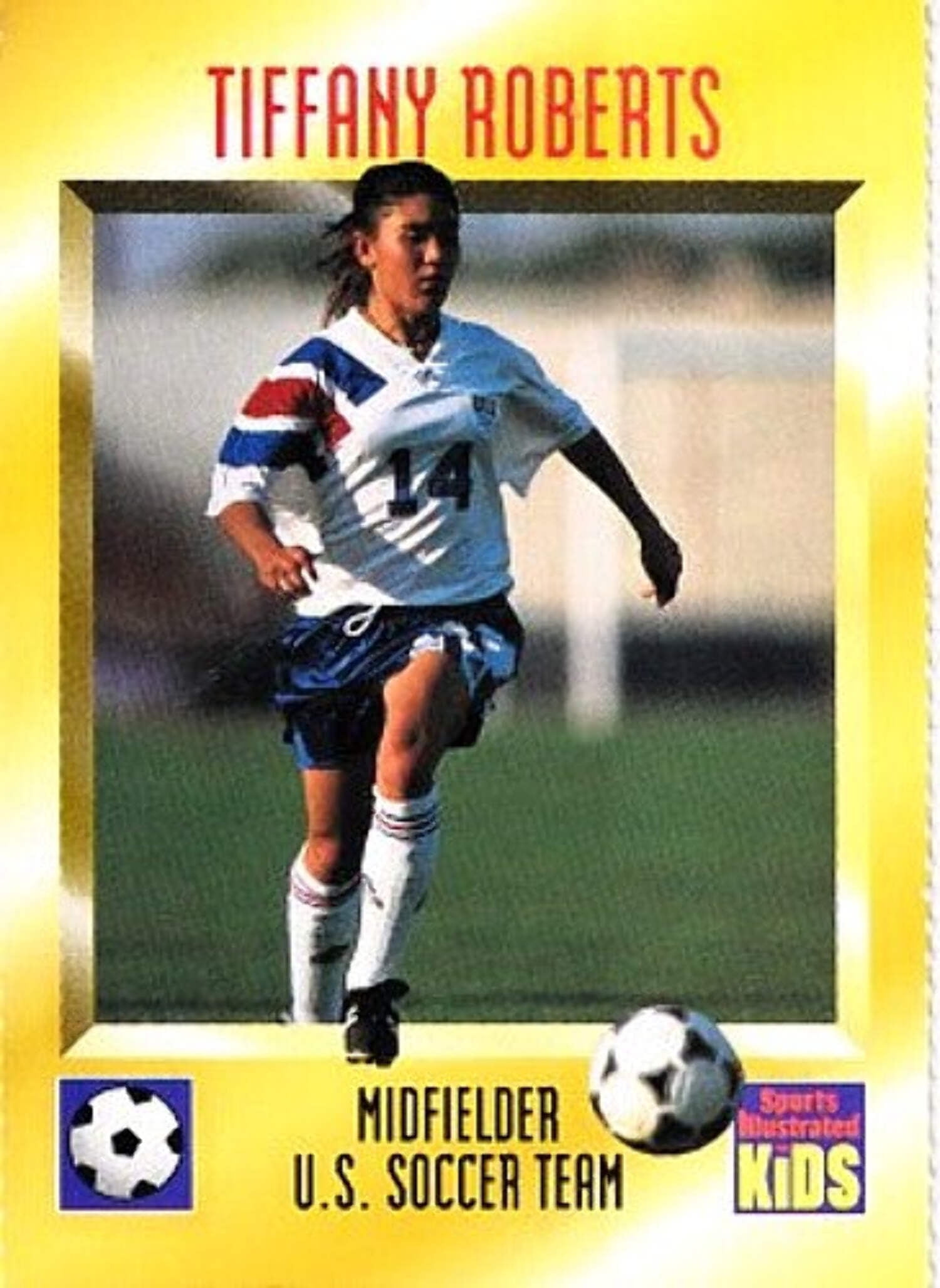 Tiffany Roberts US Soccer 1995 Sports Illustrated for Kids Rookie Card ...