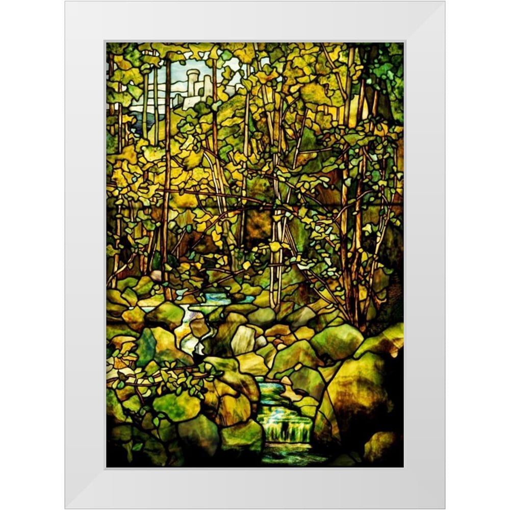 Tiffany Studios 24x32 White Modern Wood Framed Museum Art Print Titled ...