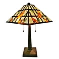 Tiffany Style 2 Light Mission Table Lamp - 21" Tall - Walmart.com