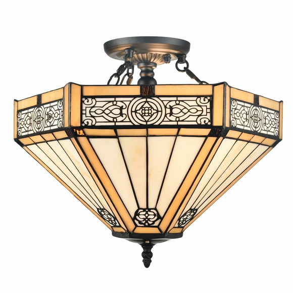 Tiffany Flush Mount Ceiling Light