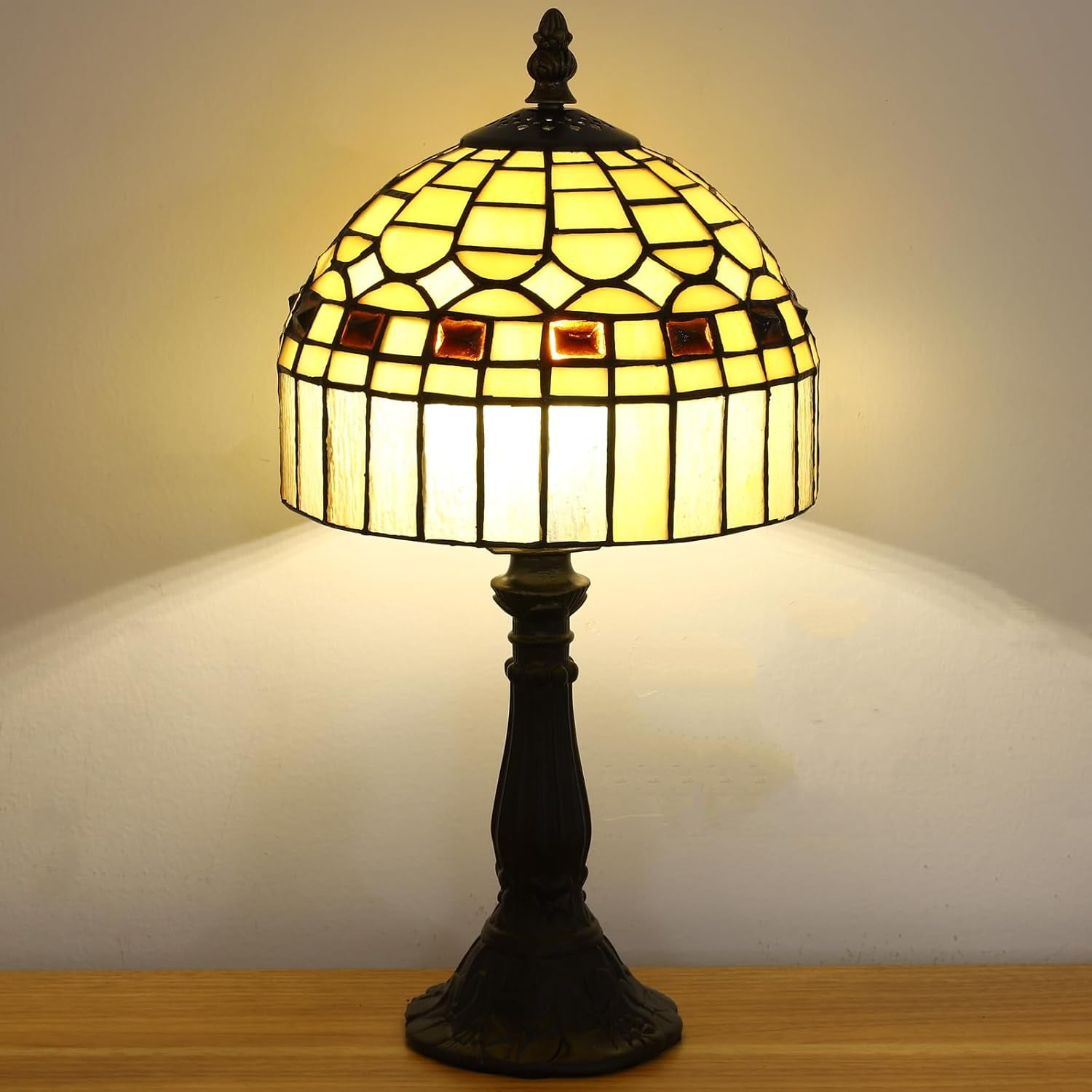 Tiffany Style Table Lamp, Stained Glass Lamp, 8 Inch Small Antique ...