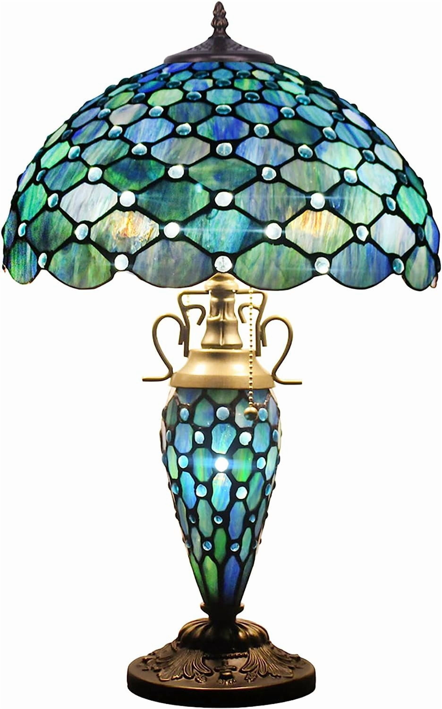Tiffany Table Lamp Stained Glass Lamp 16X16X24 Inch Mother Daughter ...