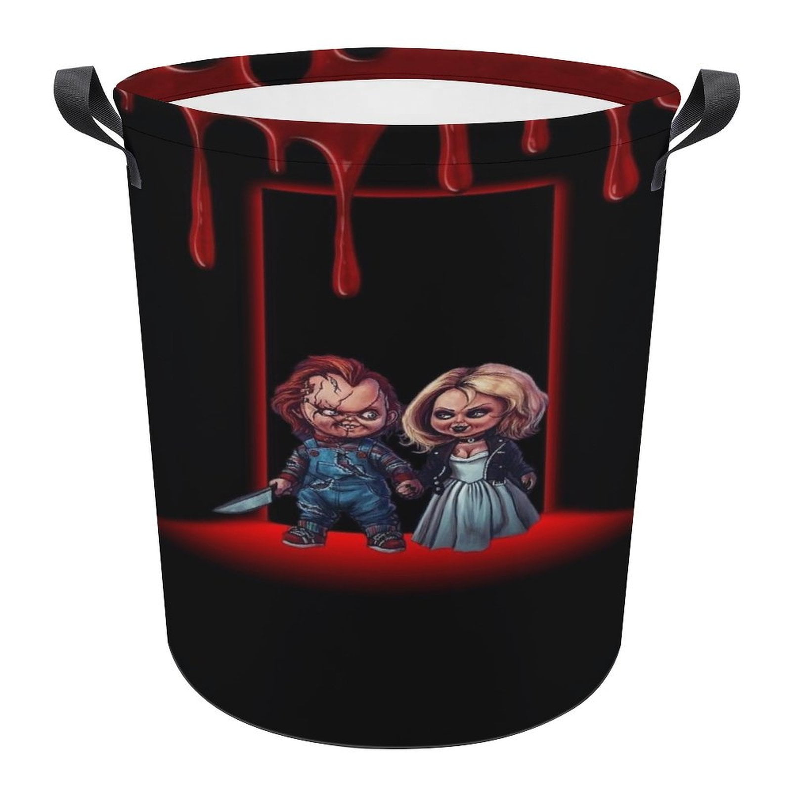 Tiffany-Valentine Laundry Hamper, Round Collapsible Hamper Laundry ...