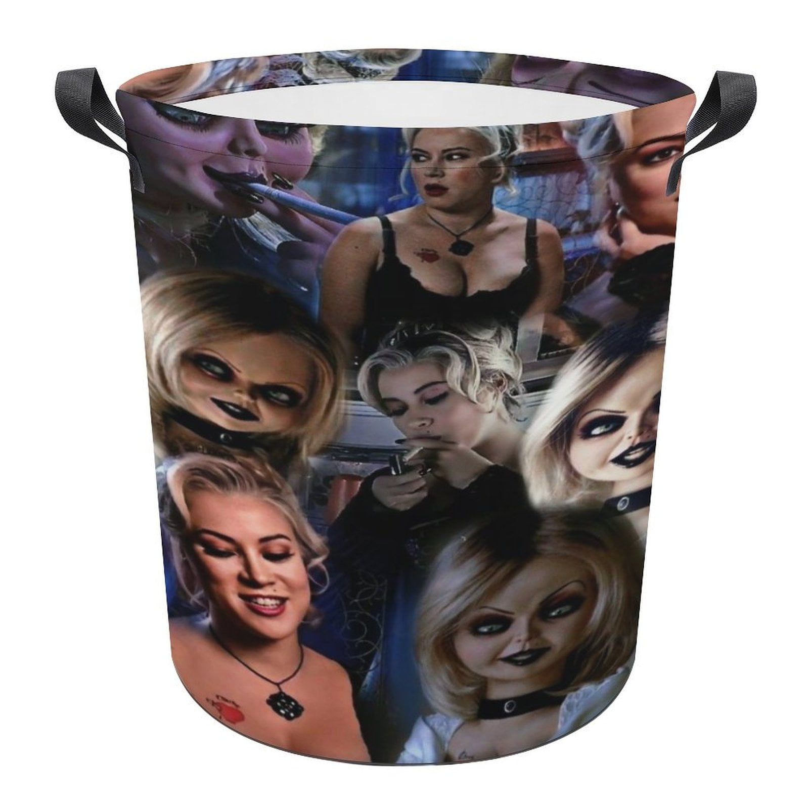 Tiffany-Valentine Laundry Hamper, Round Collapsible Hamper Laundry ...