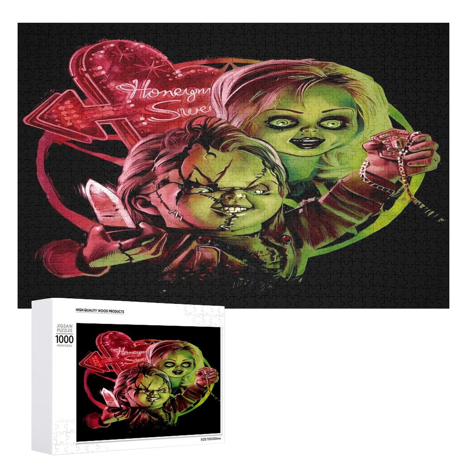 Tiffany Valentine Wooden Picture Puzzle-Eco-Friendly Wood, Educational ...