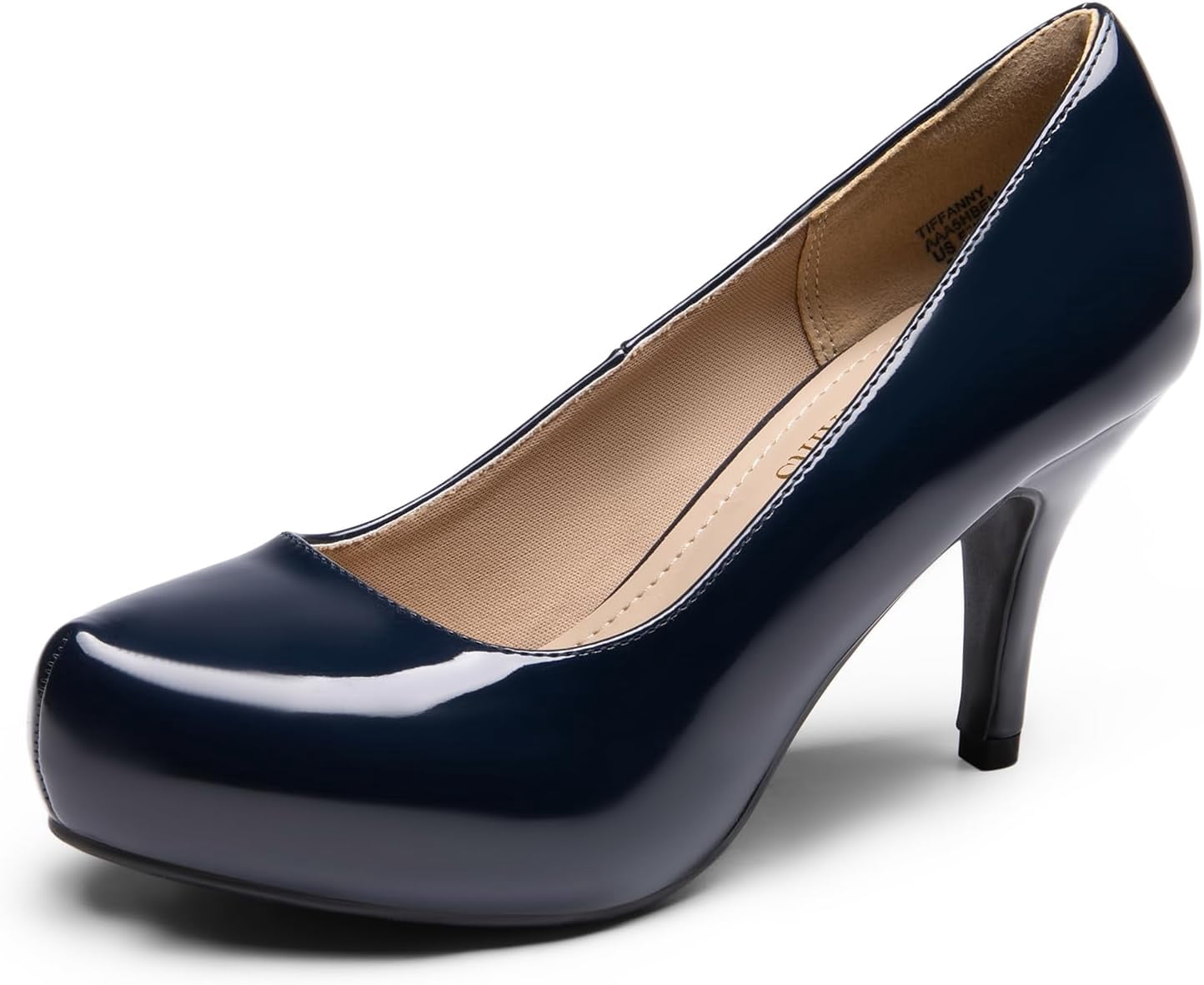 Tiffany Women's Classic Elegant Versatile Low Stiletto Heel Dress ...