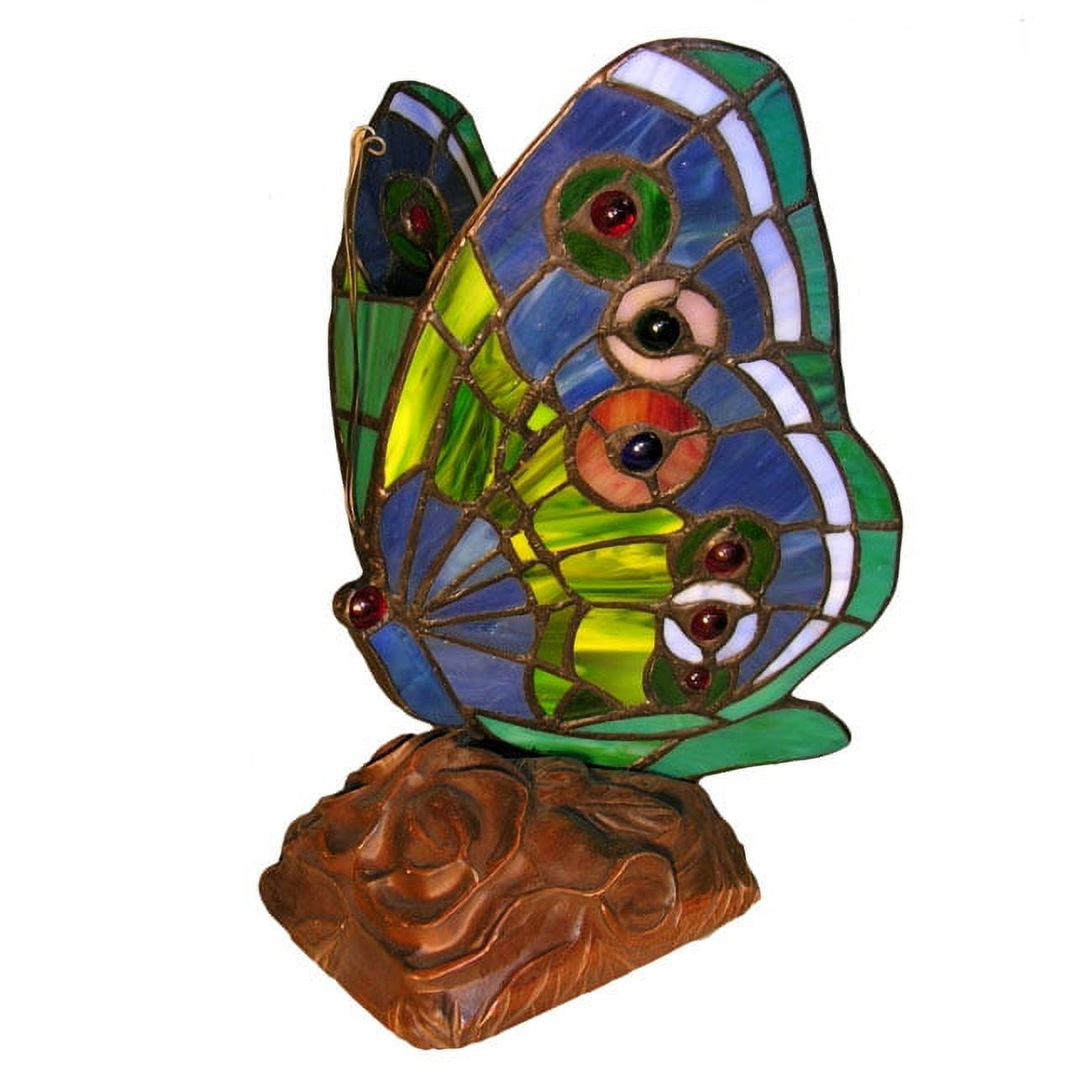 Tiffany-style Green Butterfly Table Lamp - Walmart.com