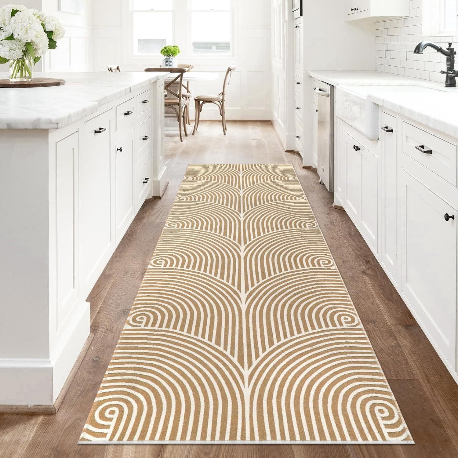 Tiffasea Kitchen Rugs 2.6'x8', Machine Washable Rug Runner Large ...