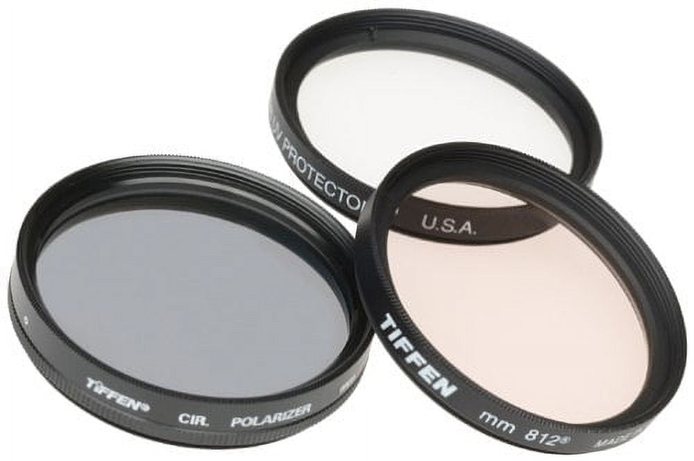 Tiffen 72mm Photo Essentials Three Filter Kit, Includes UV, Polarizer ...