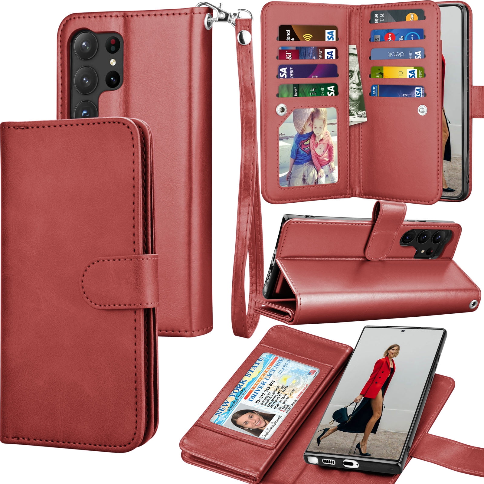 Tiflook Wallet Case For Samsung Galaxy S23 Ultra (6.8-inch) SM-S918 ...