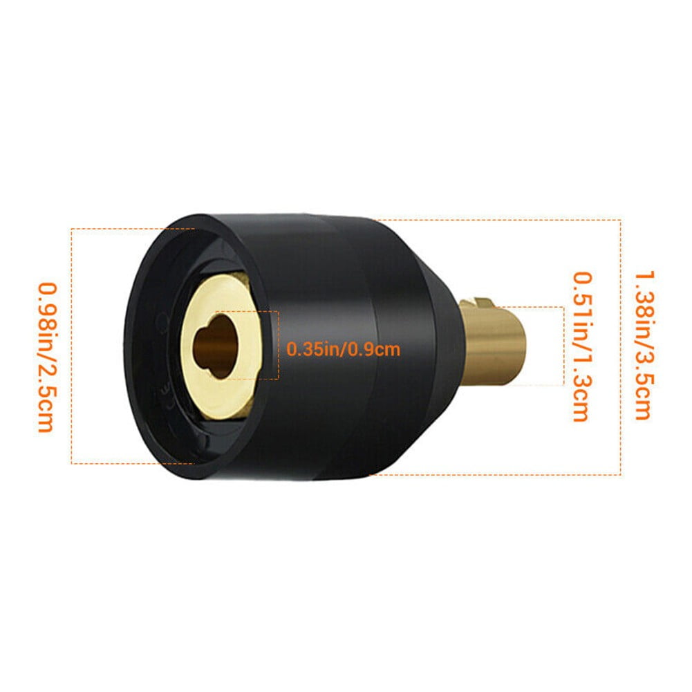 Tig Torch Wp-17V 10-25 (9Mm) To Wp-26V 35-50 (1300cm) Connector Adapter - Walmart.com