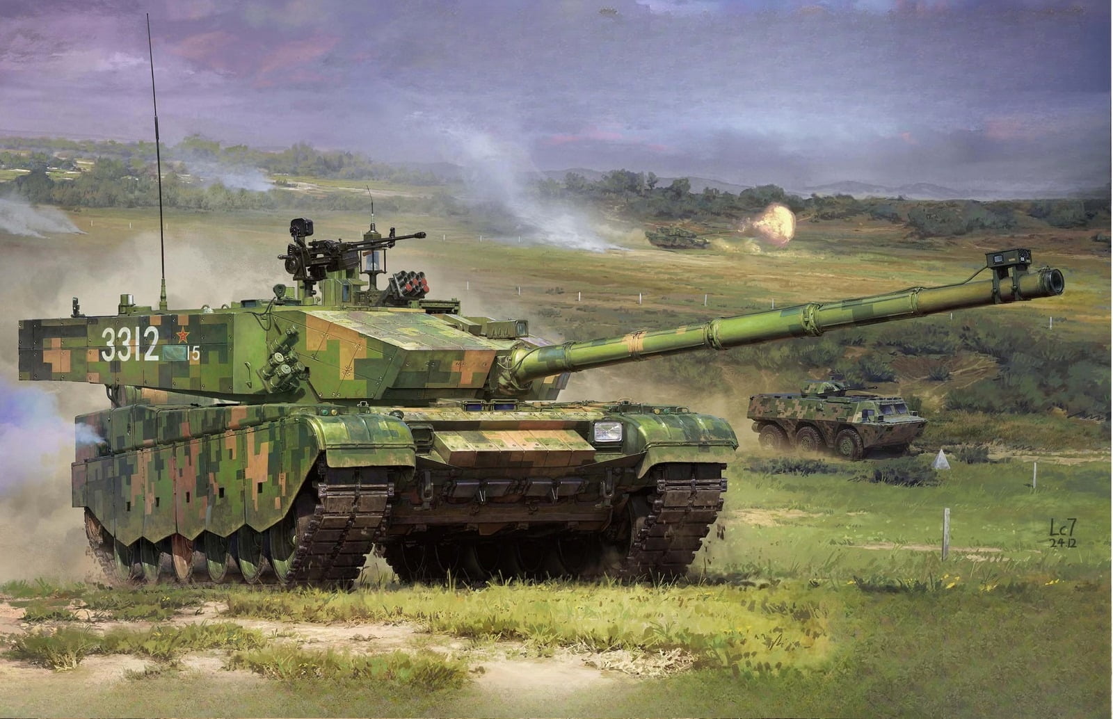 Tiger 1/35 4903 Chinese People's Liberation Army ZTZ-99A MBT Military ...