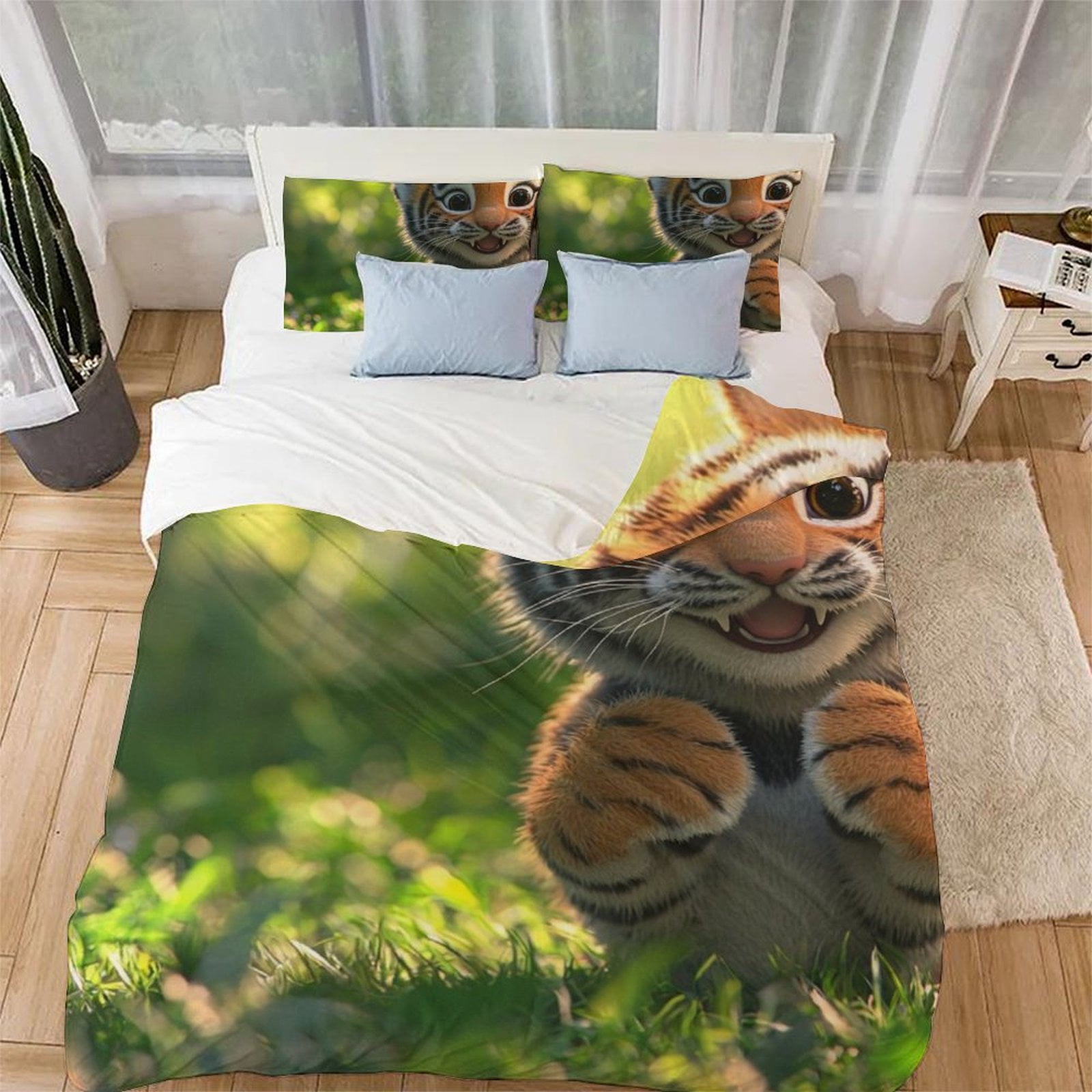Tiger 3D Printed Bedding Set Comforter Covers Duvet Cover Quilt Cover 3 ...